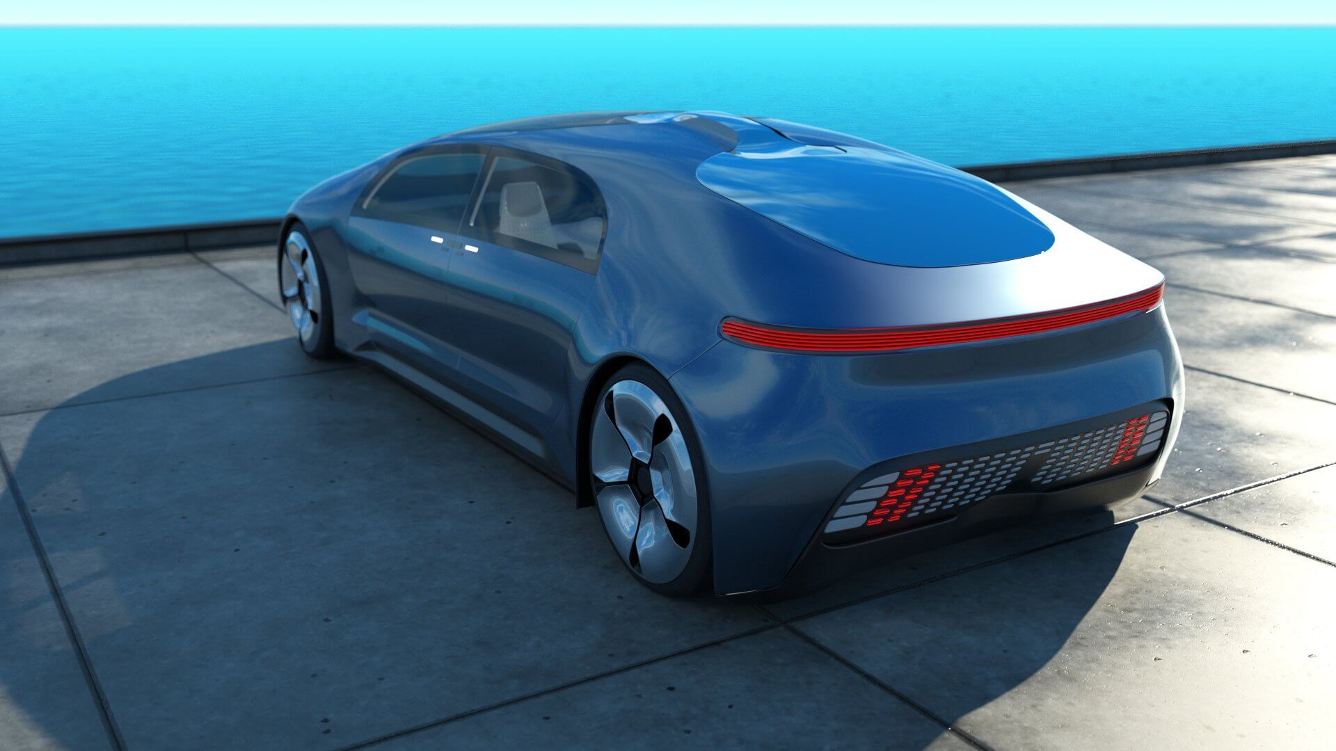 Concept Mercedes-Benz Luxury F015 3D Model by Artemcg