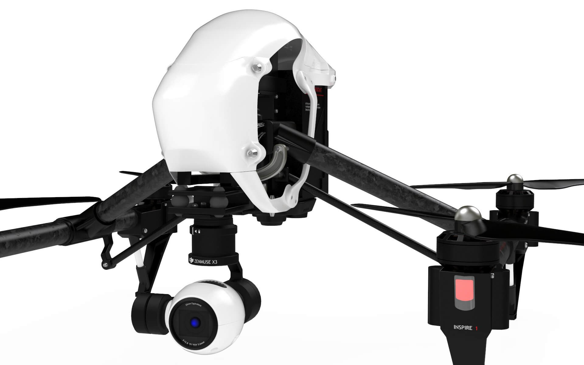 DJI Inspire1 PRO - 3D Model by Artemcg