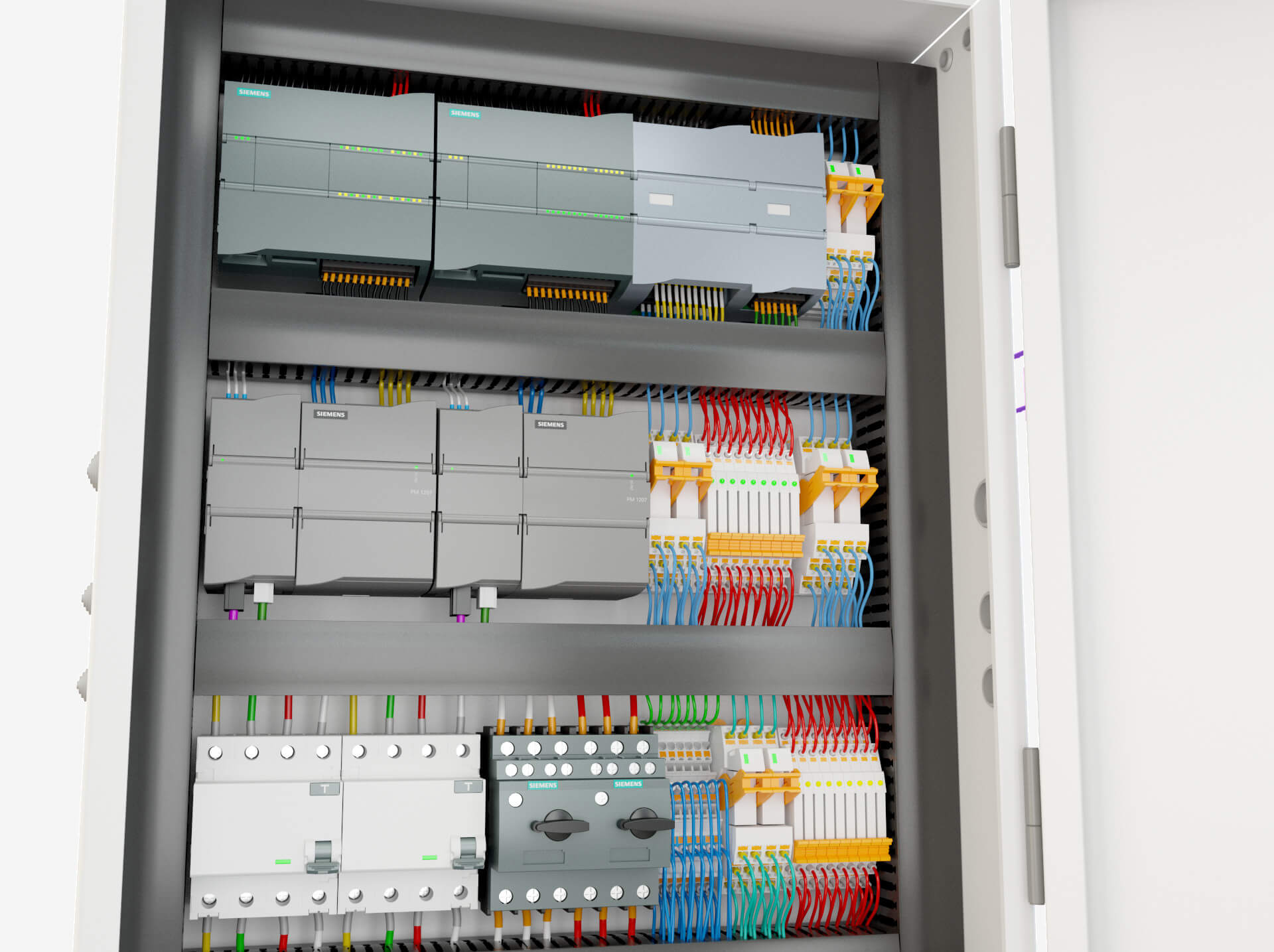 Electric Control Panel - 3D Model by Artemcg