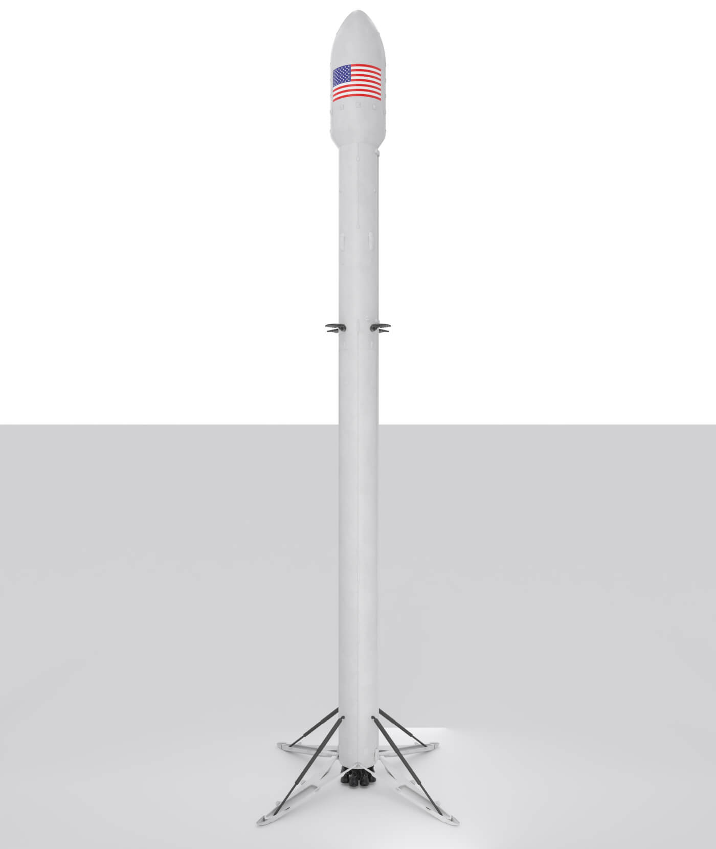 Space X Falcon Heavy Rocket - 3D Model by Artemcg