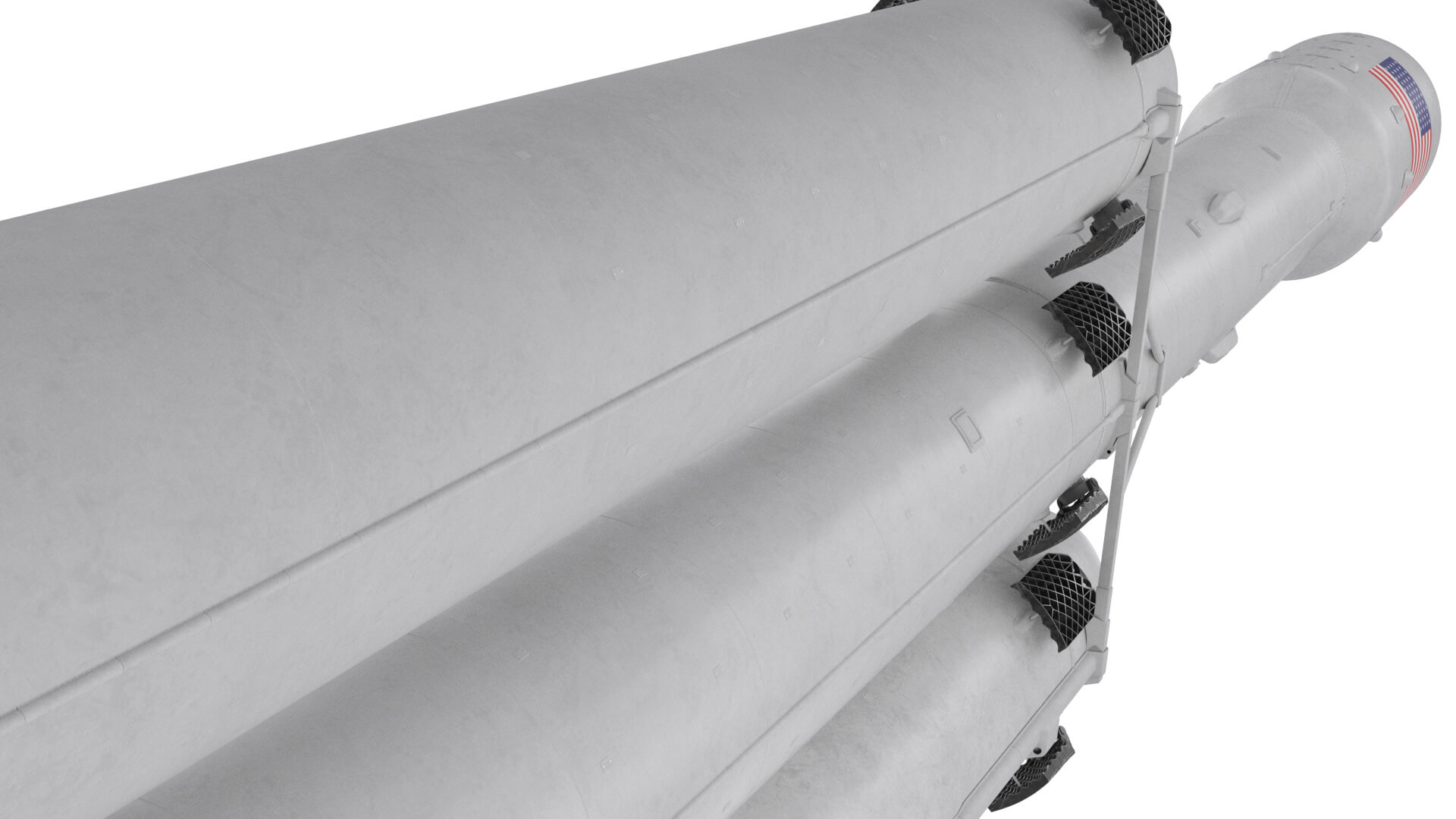 Space X Falcon Heavy Rocket - 3D Model by Artemcg