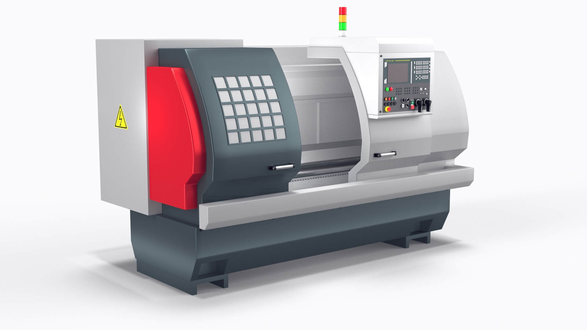 Turning Lathe CNC Cormak - 3D Model by Artemcg