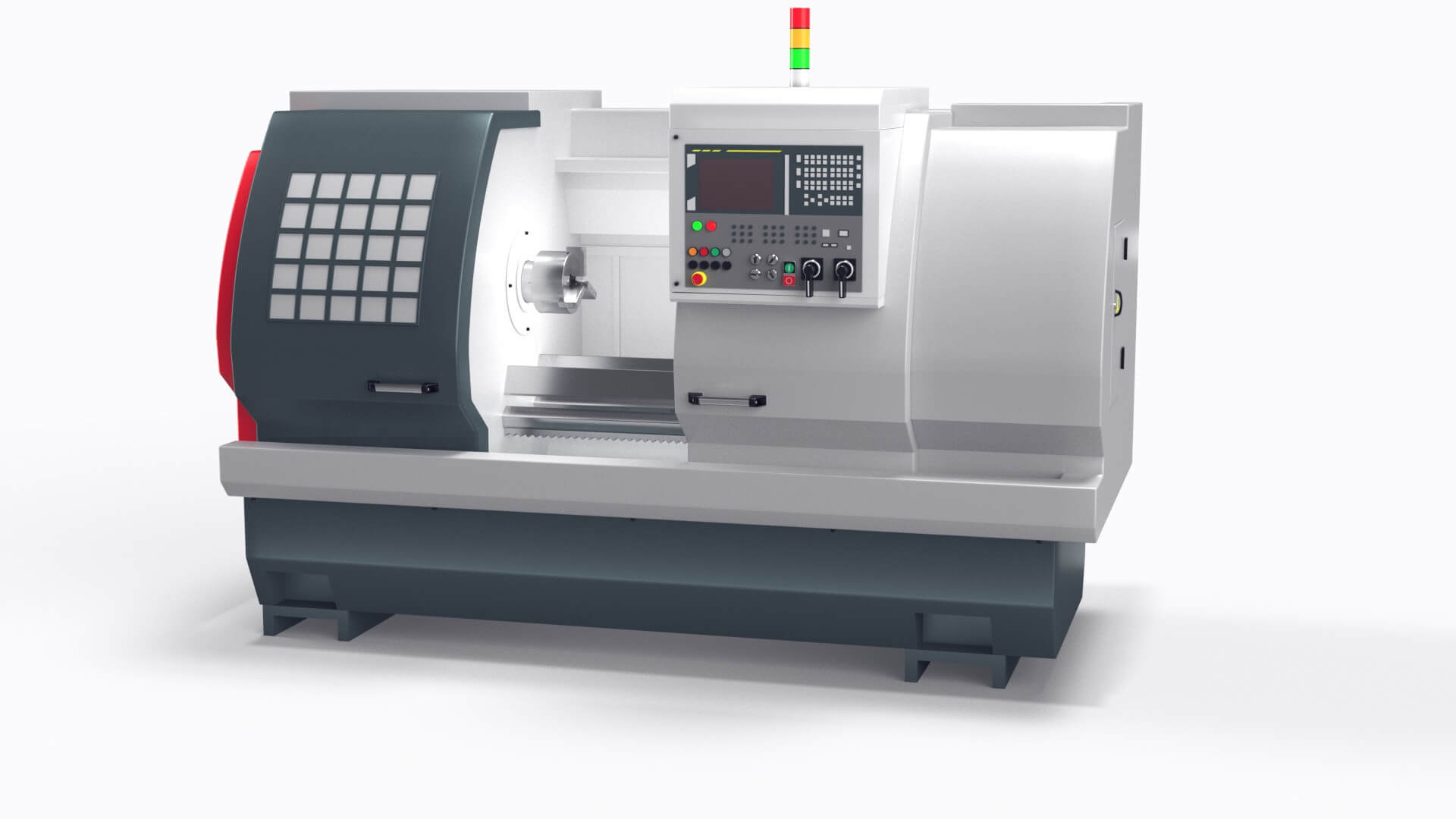Turning Lathe CNC Cormak - 3D Model by Artemcg