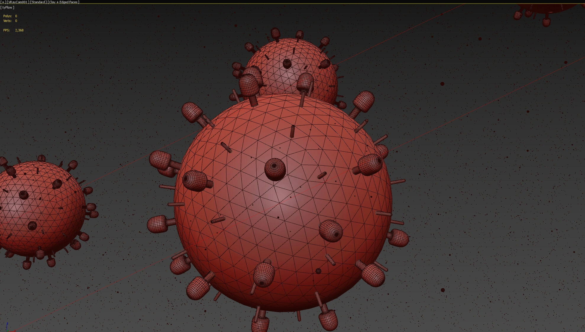 Virus Mumbs Parotitis - 3D Model by Artemcg