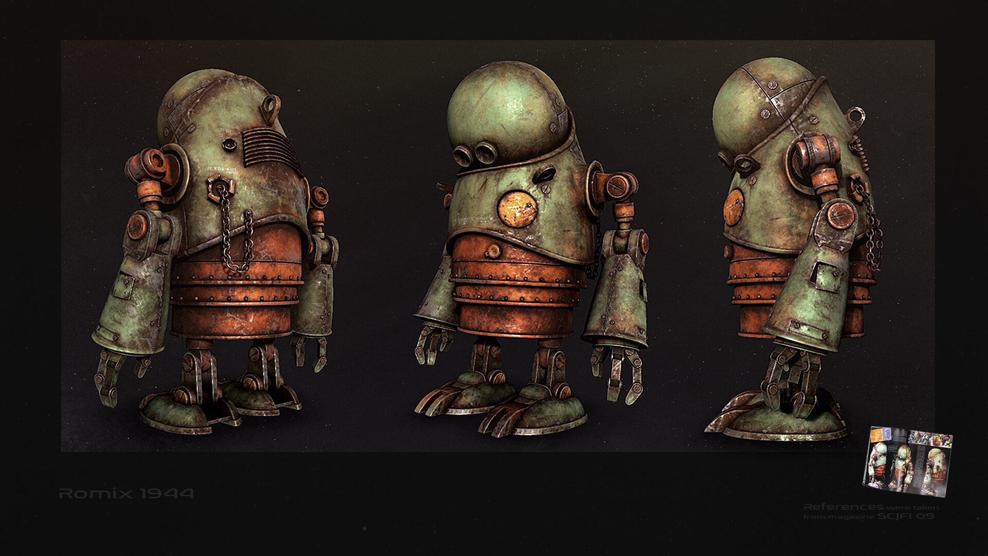 Robot Romix 1944 - 3D Model by Artemida_CG