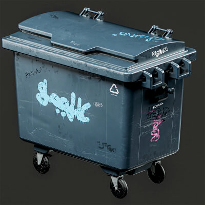 3D Models | Props | Trash Cans | RenderHub