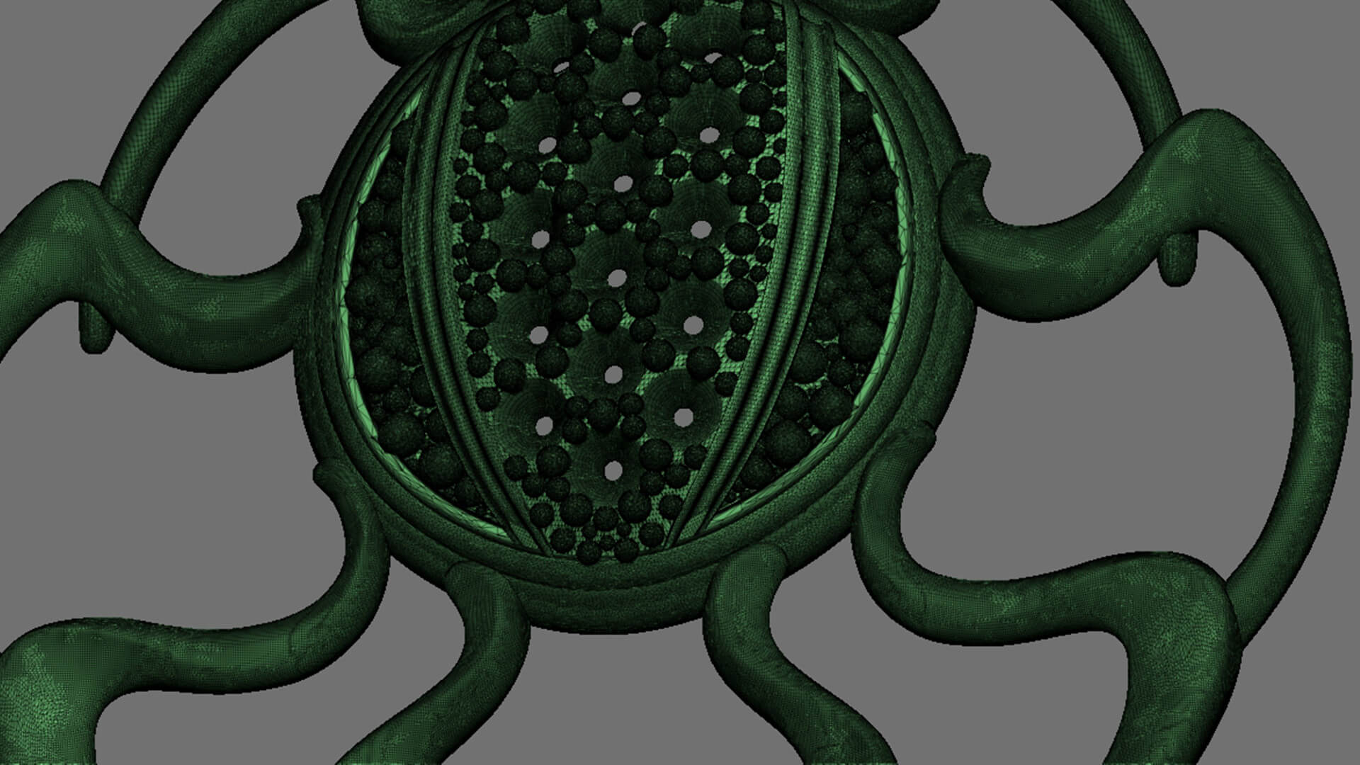 Gothic Spider Pendant - 3D Model by artgelo