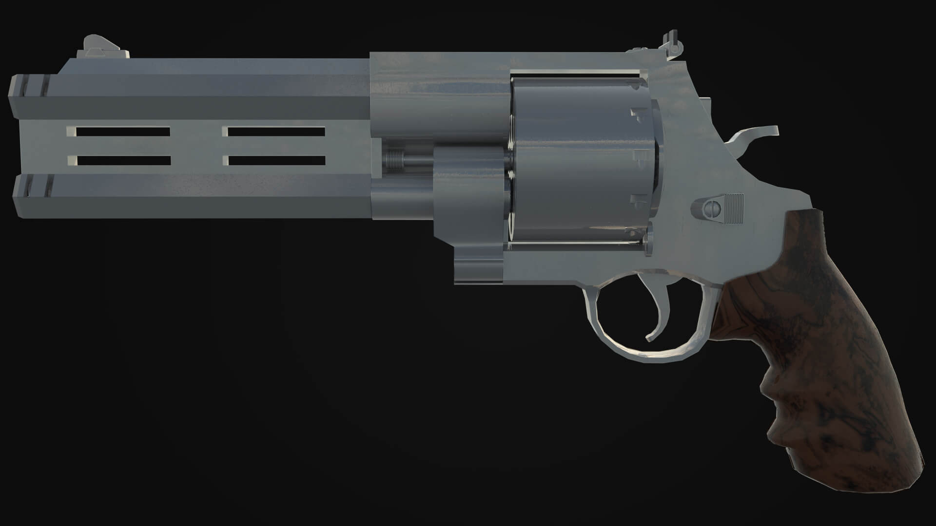 12-Shot Revolver 3D Model by artgeorg