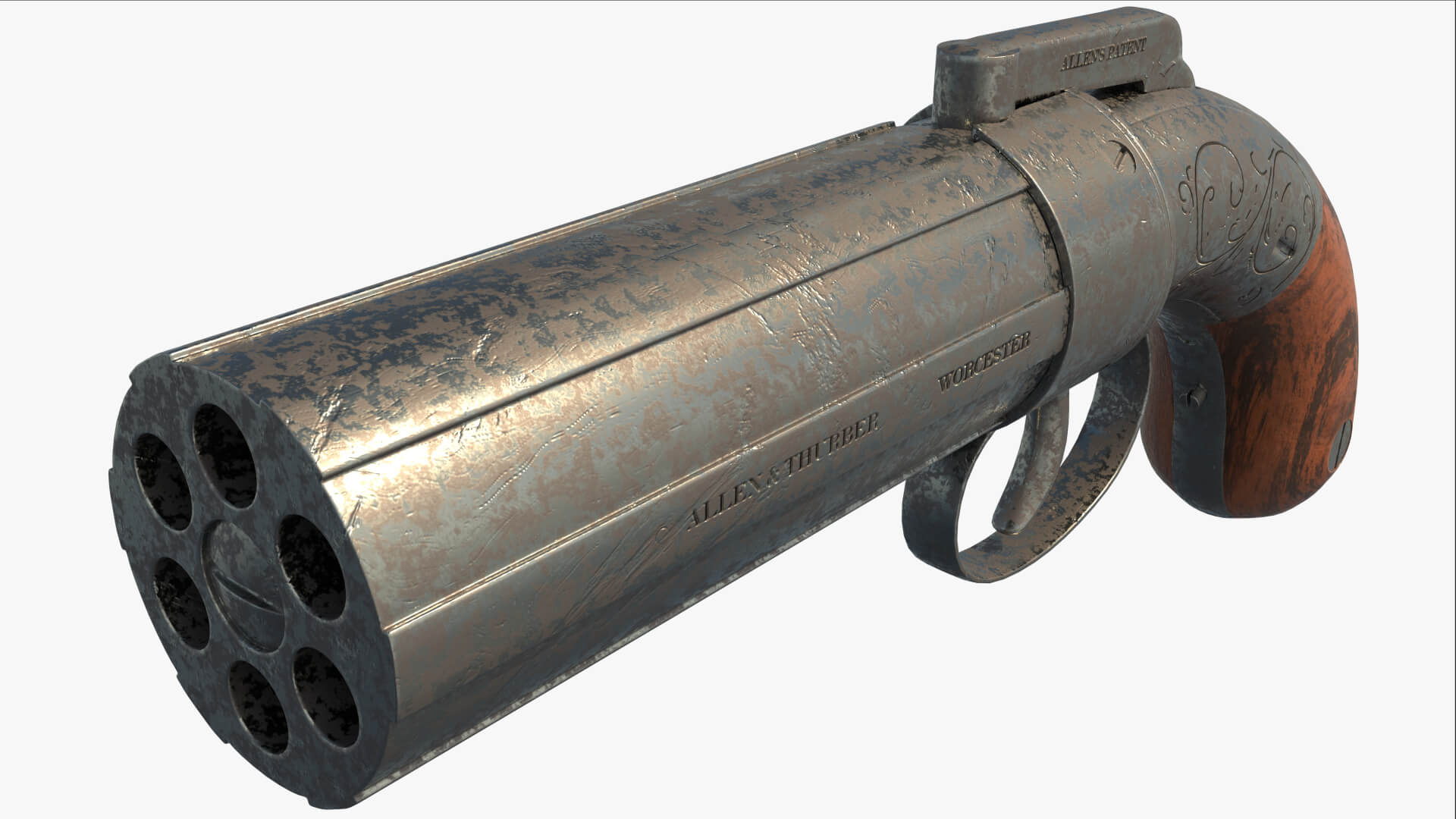 Antique Retro Weapon - 3D Model by artgeorg