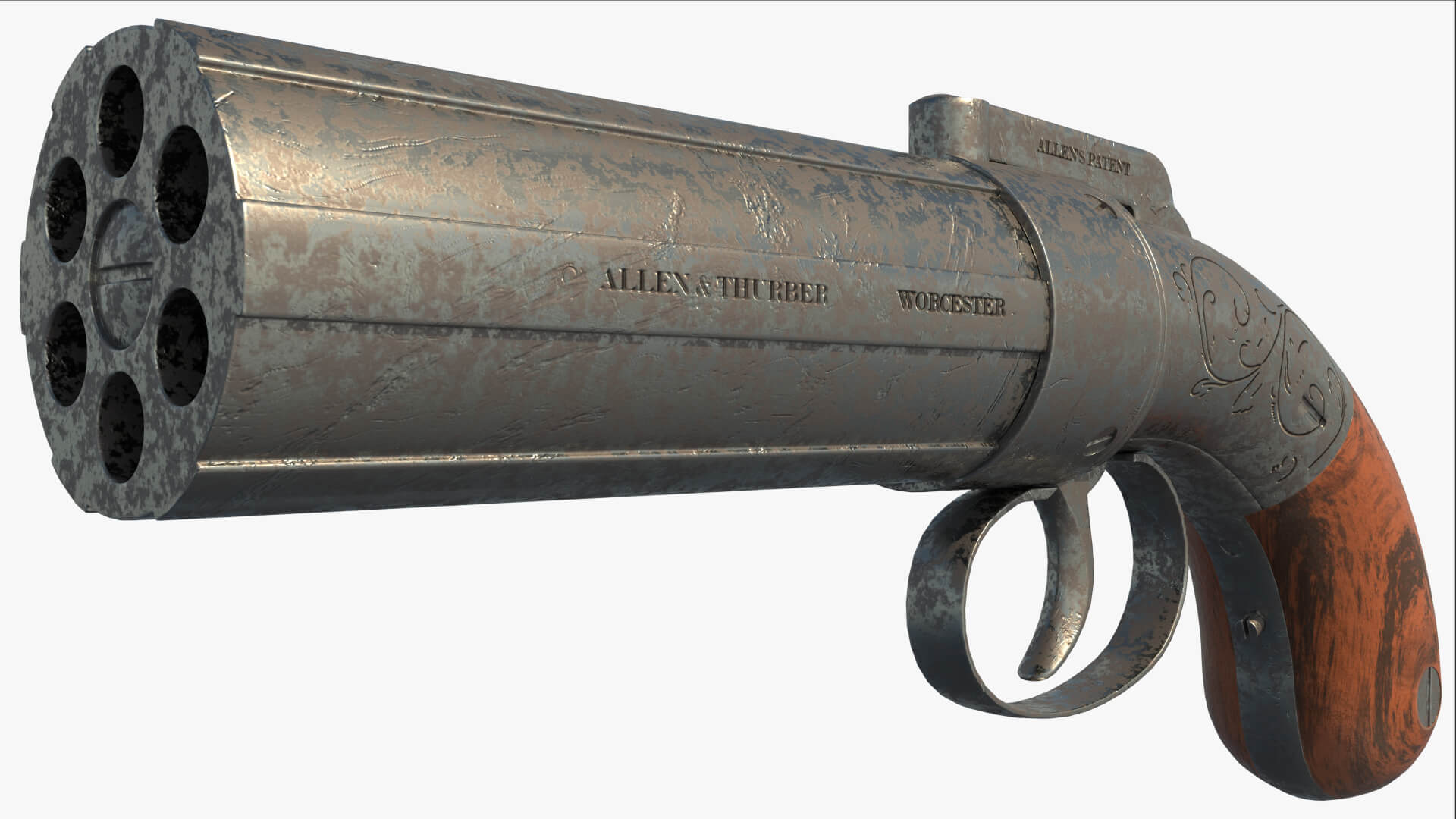 Antique Retro Weapon - 3D Model by artgeorg