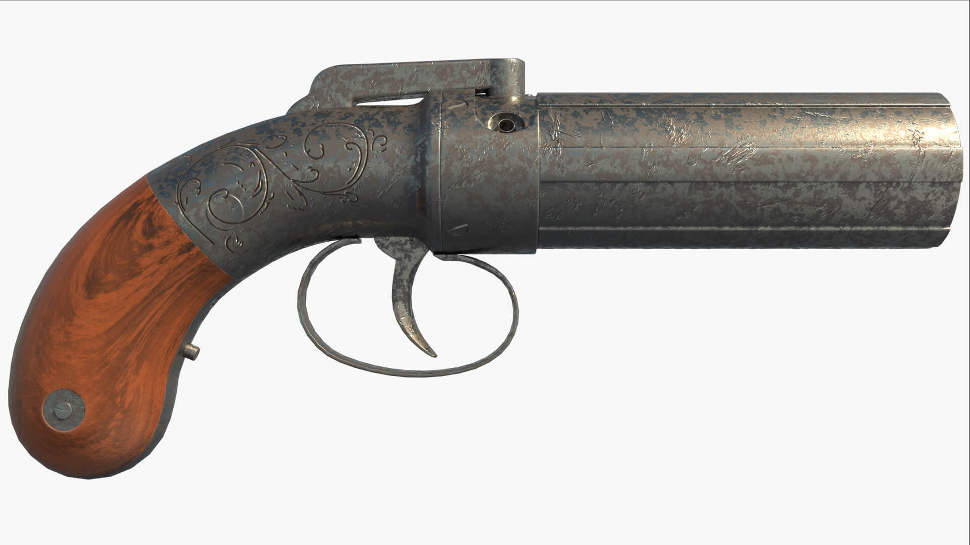 Antique Retro Weapon - 3D Model by artgeorg