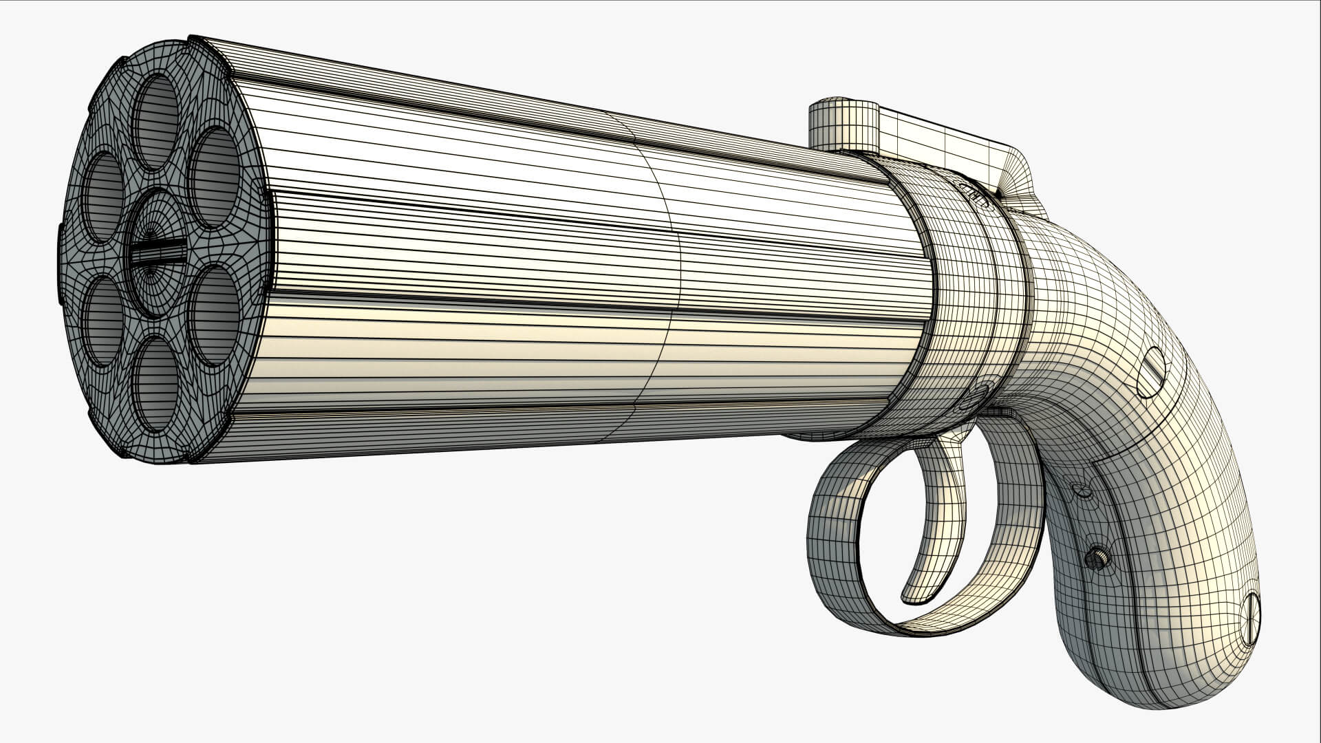 Antique Retro Weapon - 3D Model by artgeorg