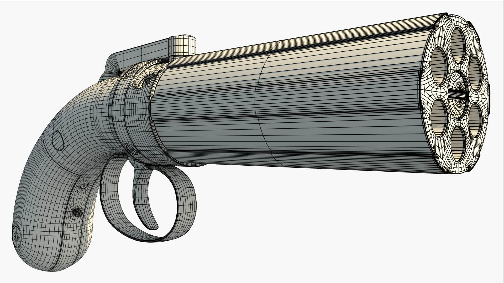 Antique Retro Weapon - 3D Model by artgeorg
