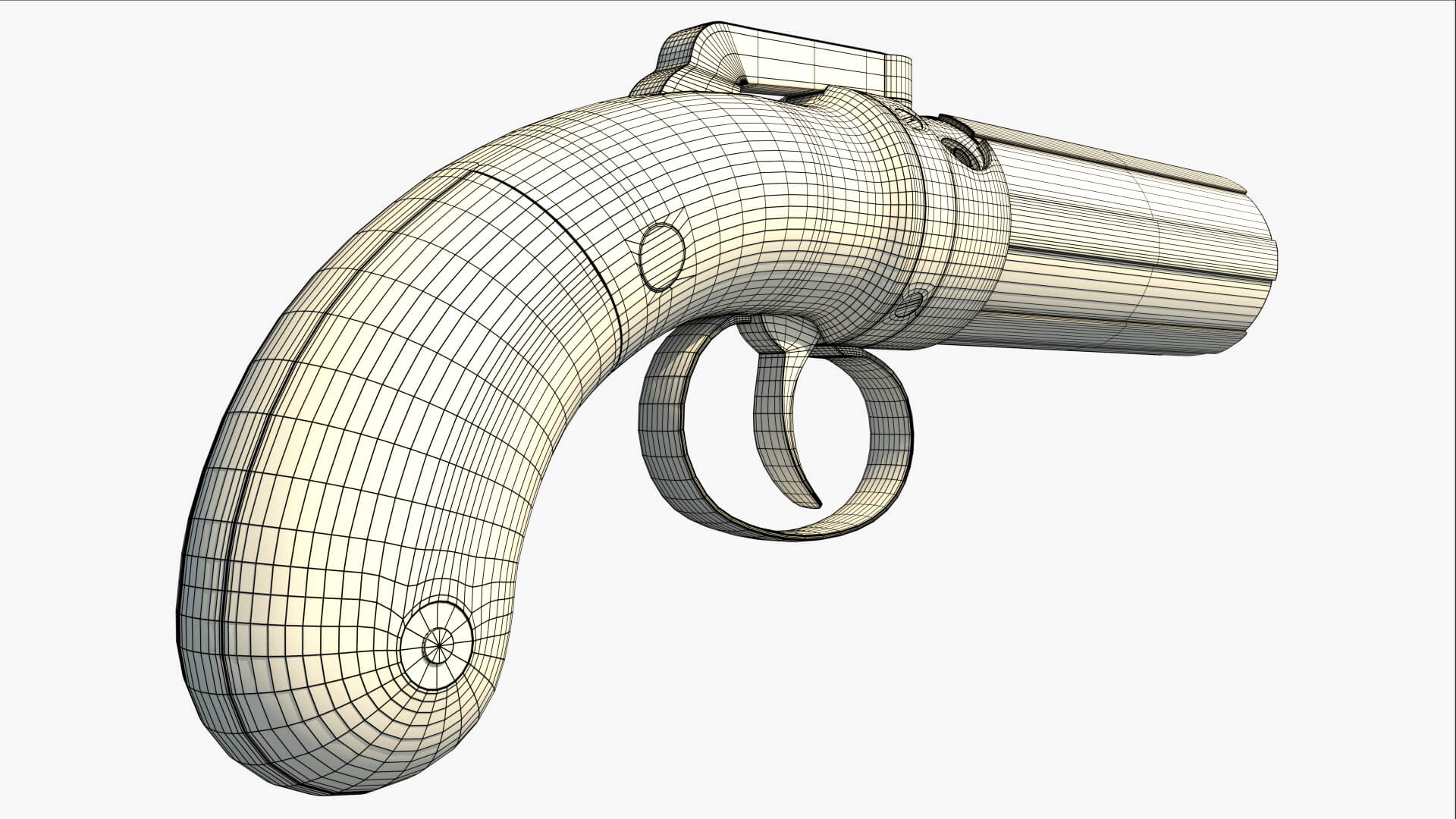 Antique Retro Weapon - 3D Model by artgeorg