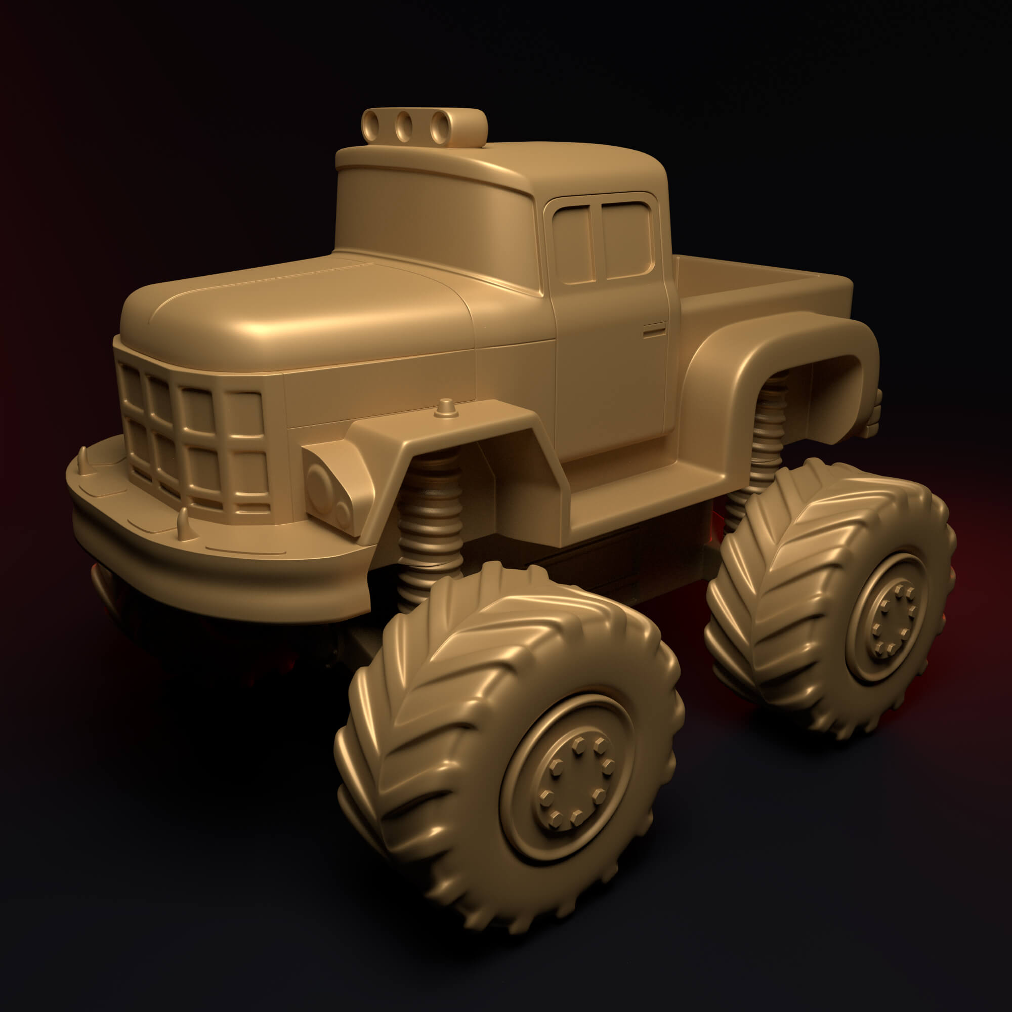 Bigfoot Monster Truck - 3D Model by artgeorg