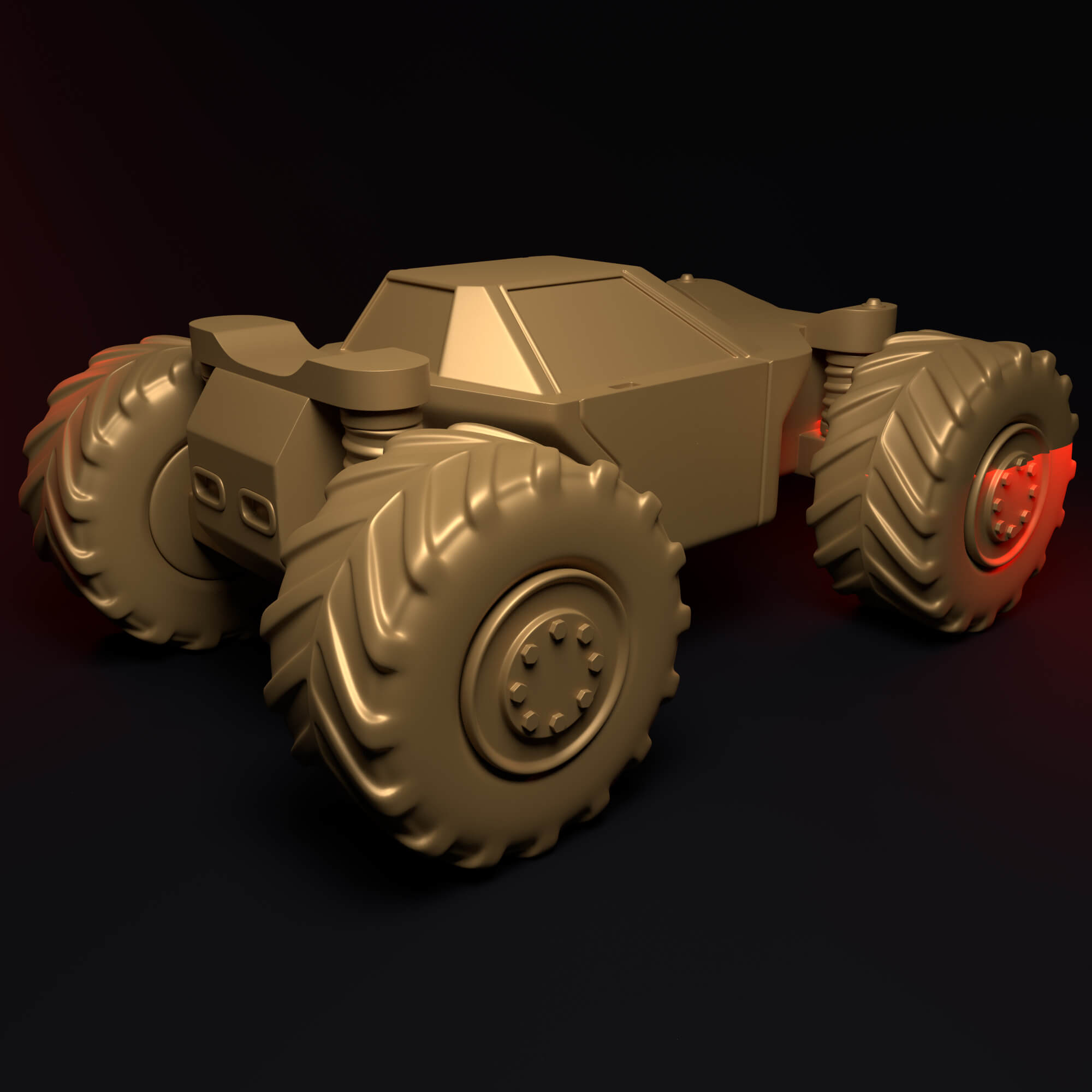 Simple Toy Car - Free 3D Model by artgeorg