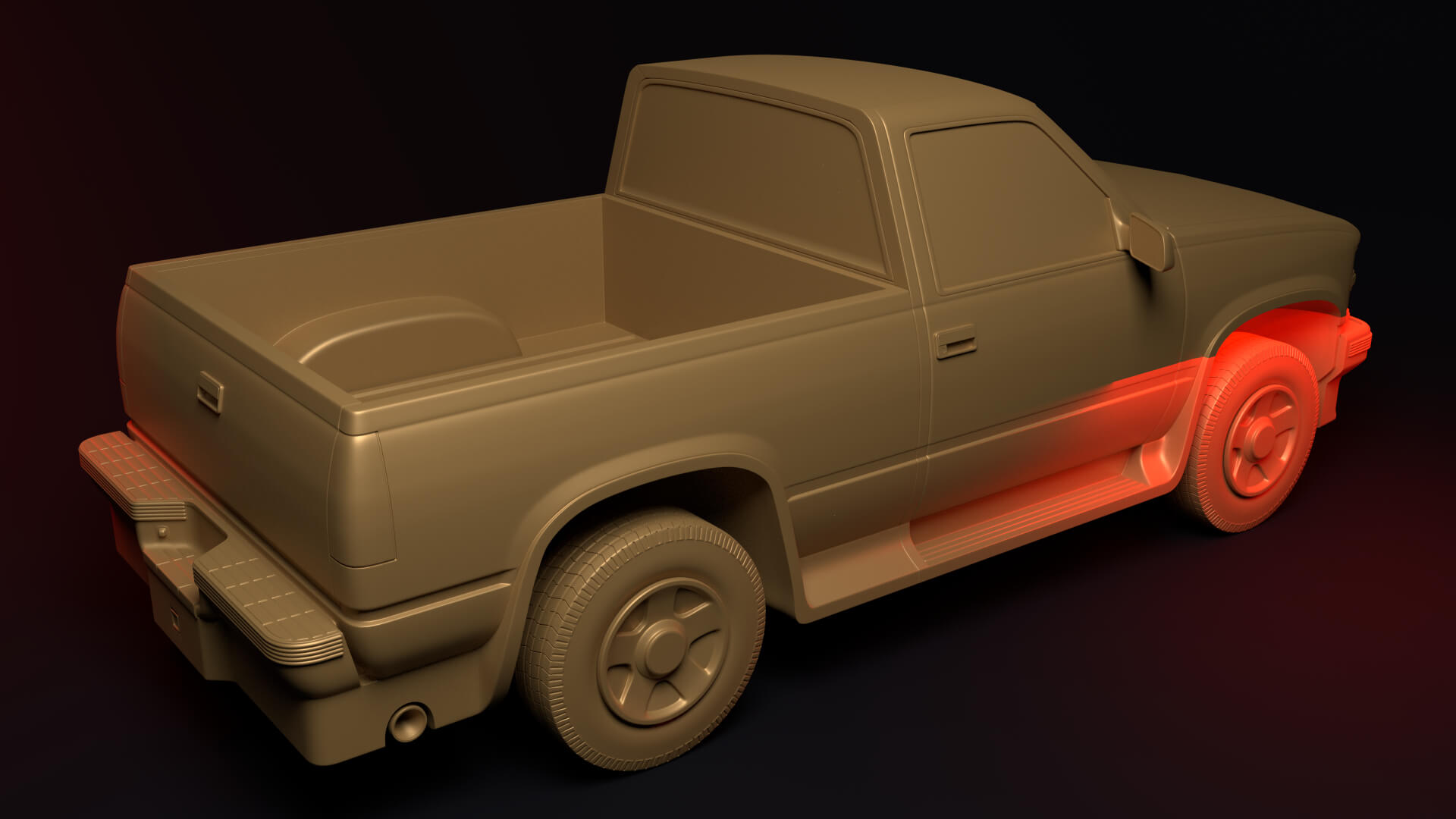 Chevrolet C/K 1500 Short Box - 3D Model by artgeorg
