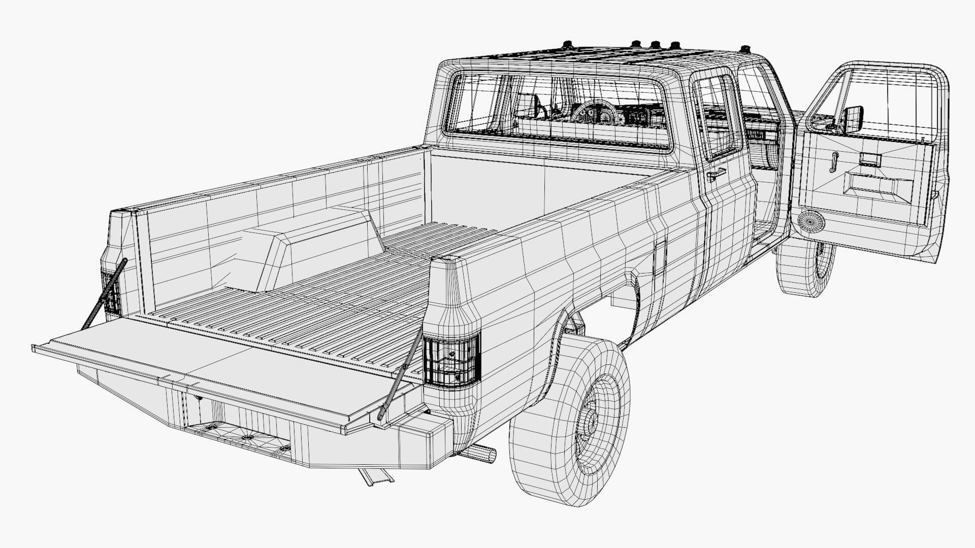Chevrolet K30 Crew Cab 1989 - 3D Model by artgeorg