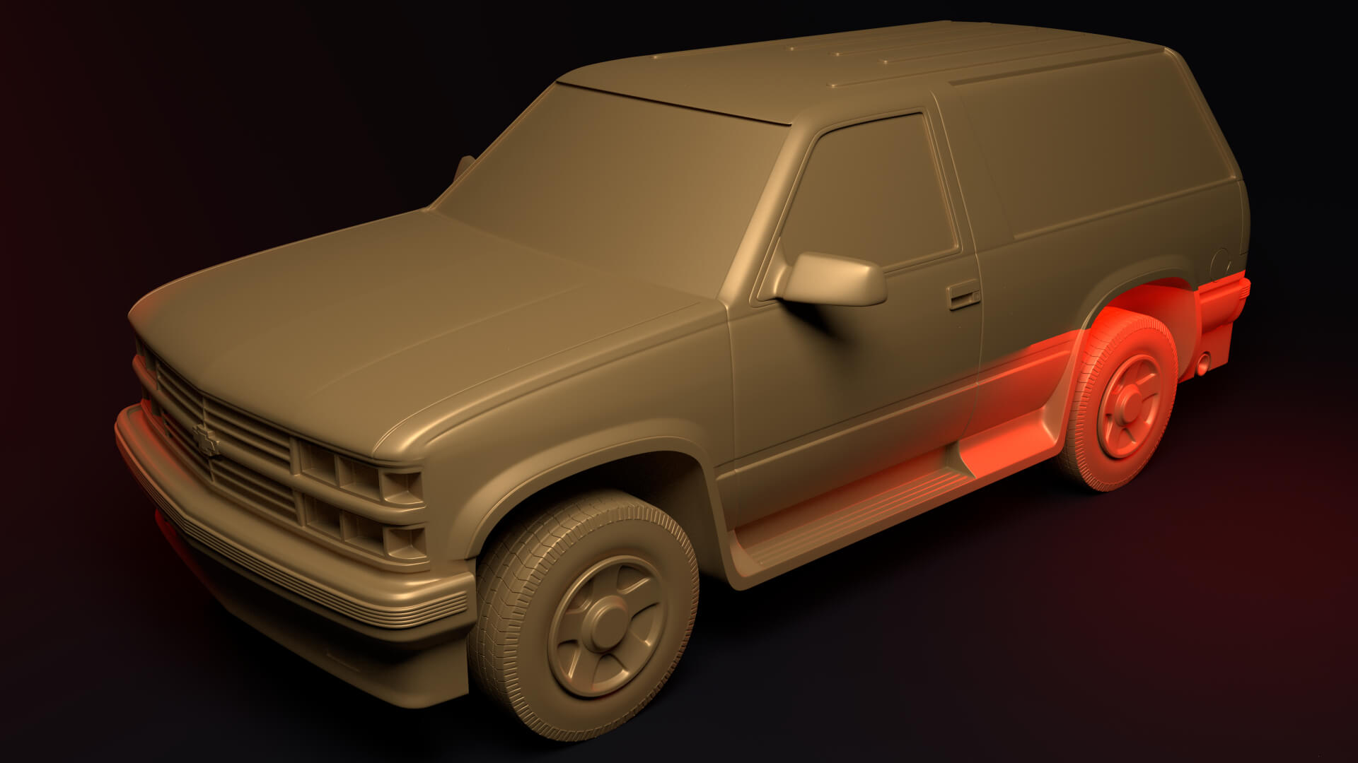 Chevrolet Tahoe I 3 Door Toy - 3D Model by artgeorg