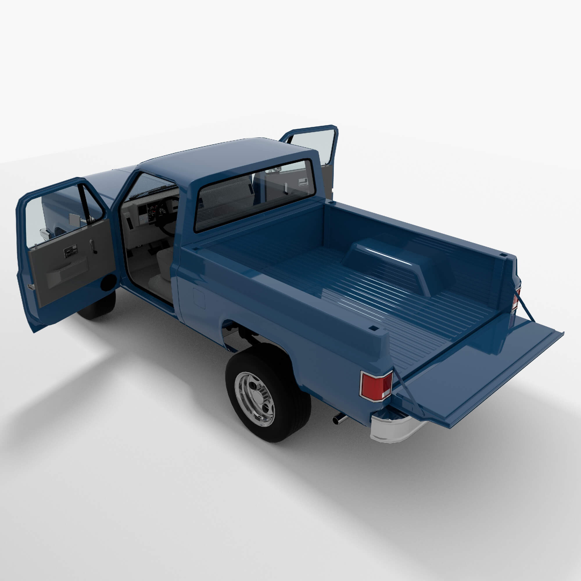 Generic Pickup Truck - 3D Model by artgeorg