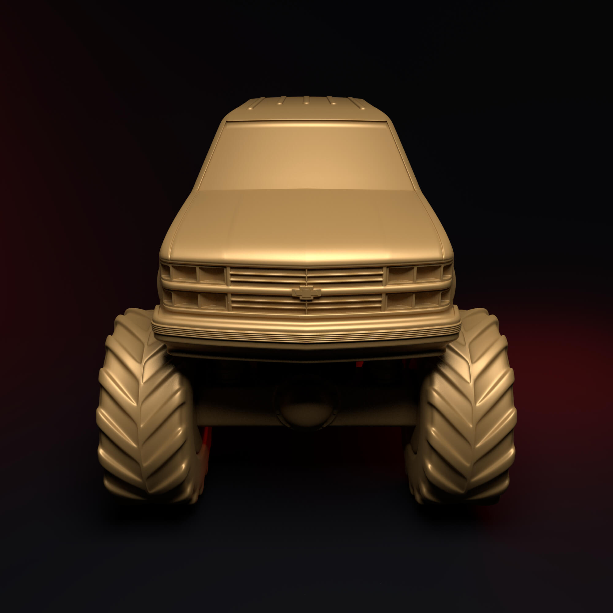 Simple Toy SUV - 3D Print Model by artgeorg