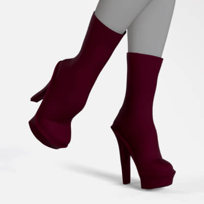 Arthenics Calf Boots - 3D Model by Arthenics