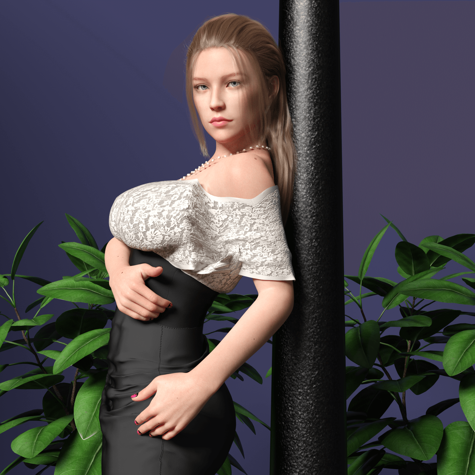 Monica 3D Render, Digital Art by ArthurNery