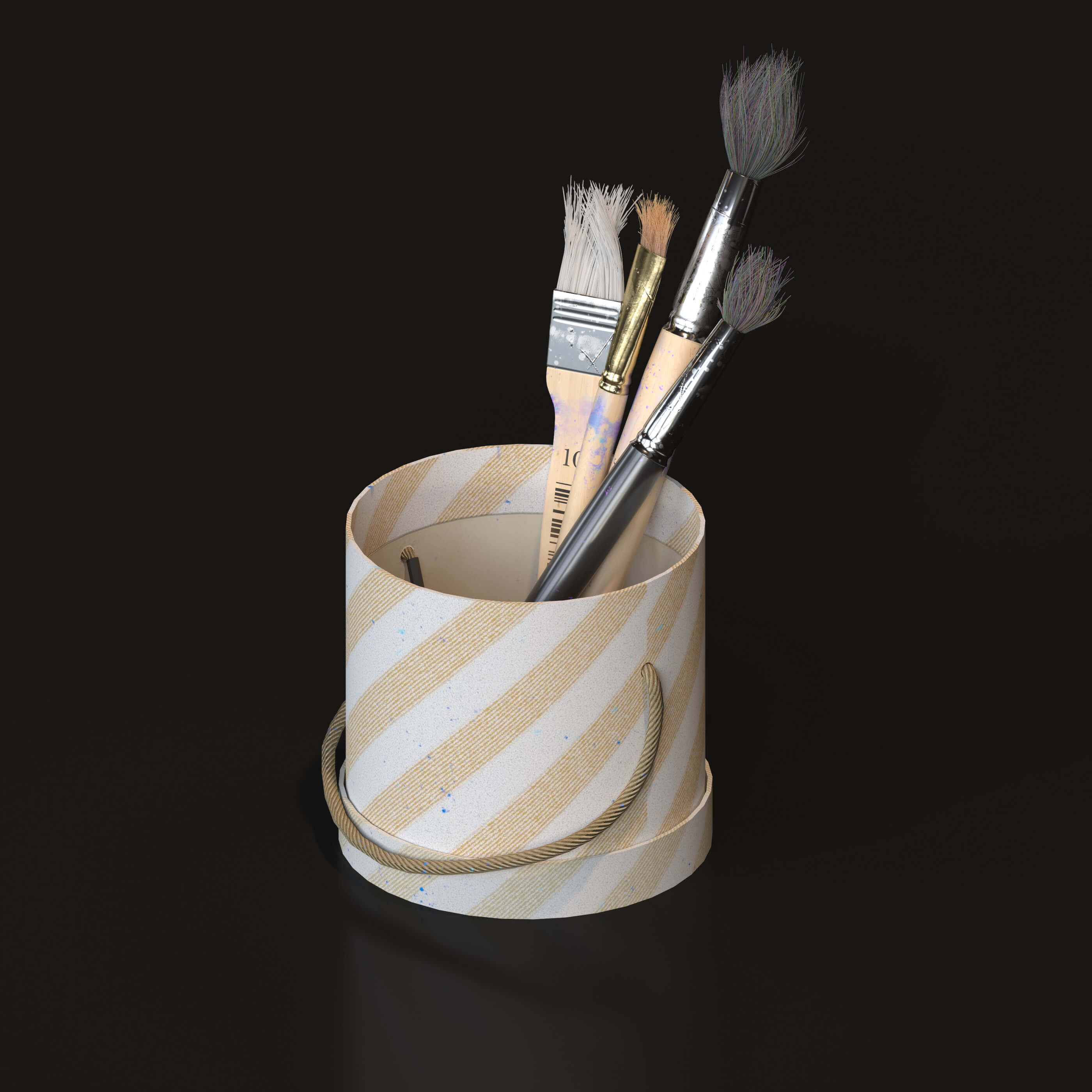 Artist Set 04 - 3D Model by ArtInt3d