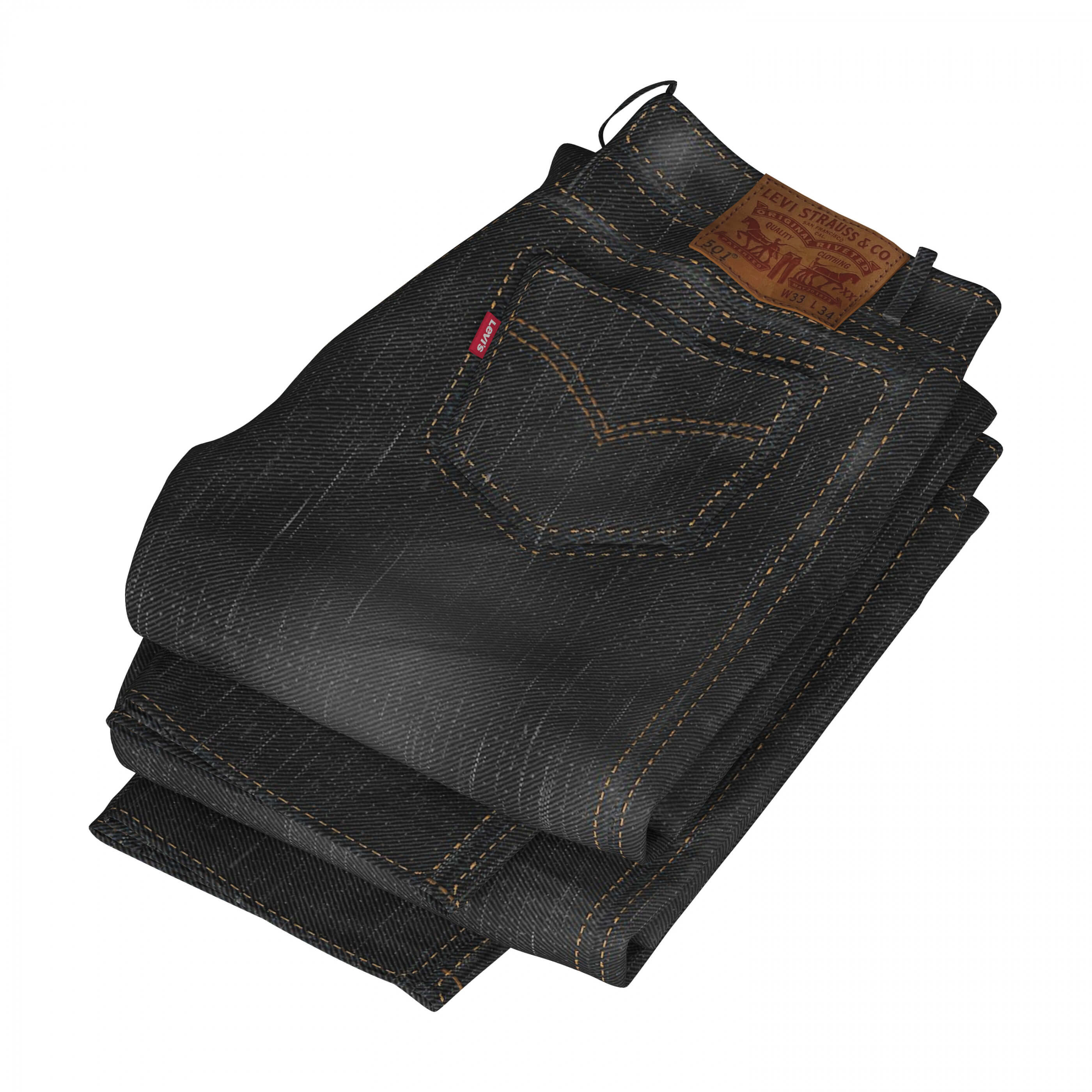 Set of Clothes Levis - 3D Model by ArtInt3d