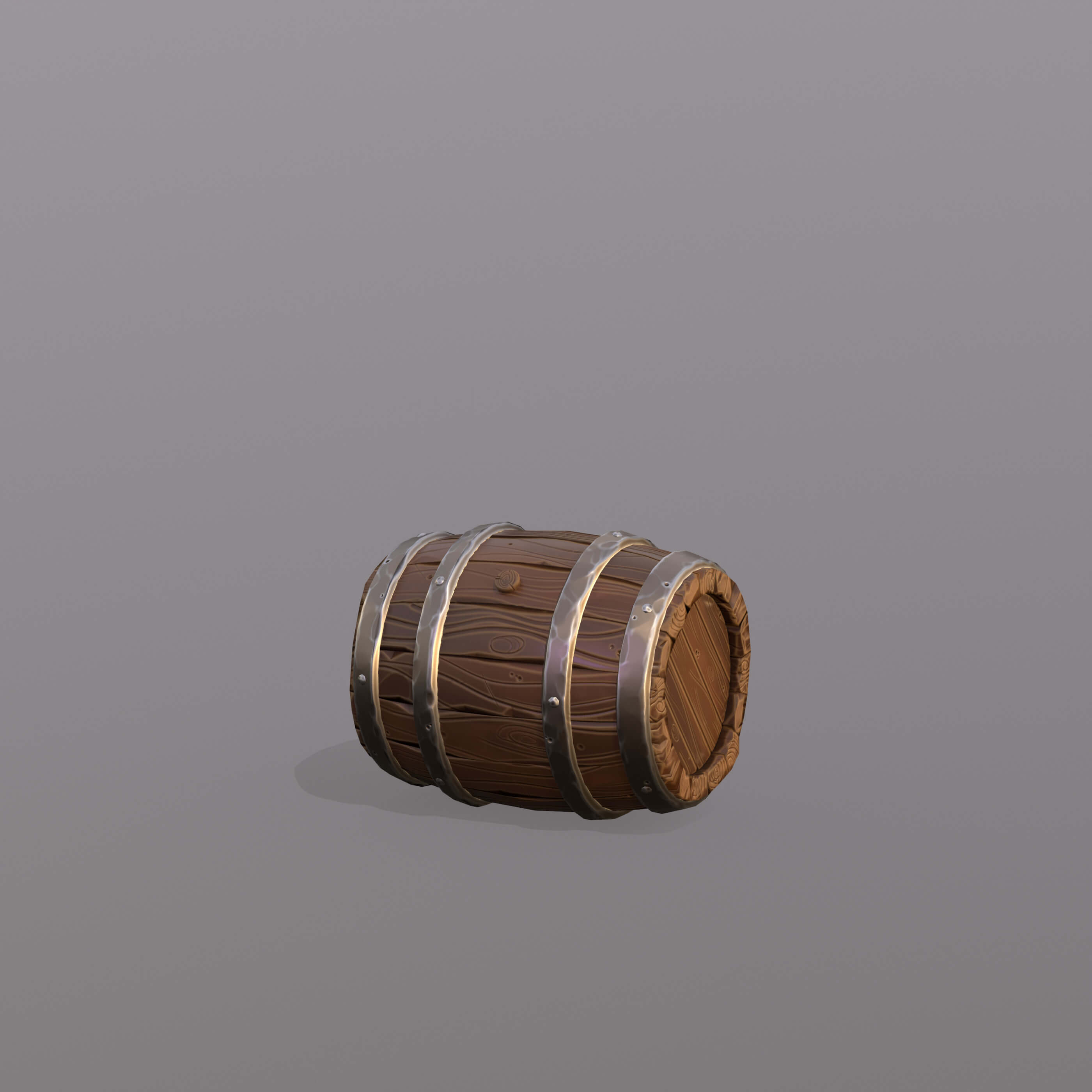 Stylized Barrel - 3D Model by ArtInt3d