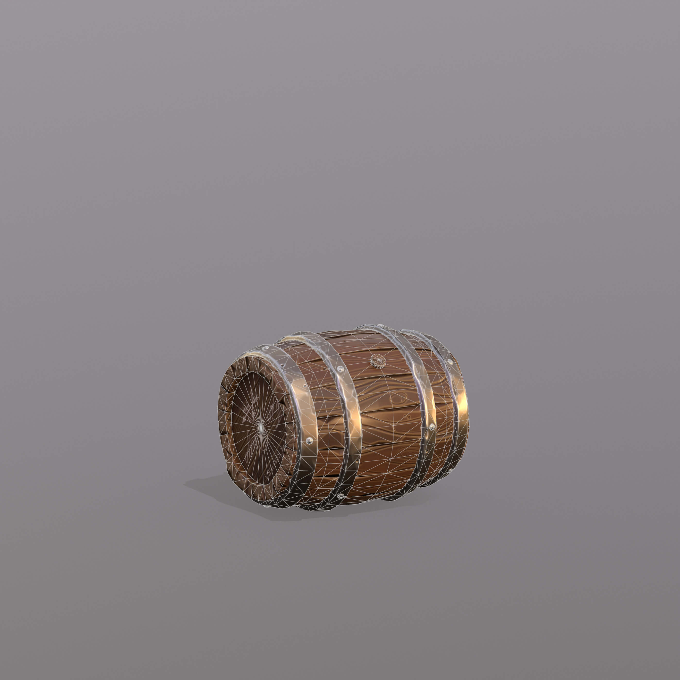 Stylized Barrel - 3D Model by ArtInt3d