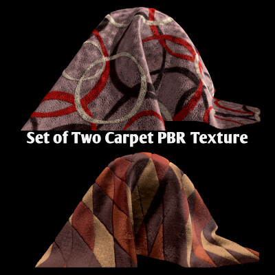 Carpet PBR Texture Set of Two by artist_sush