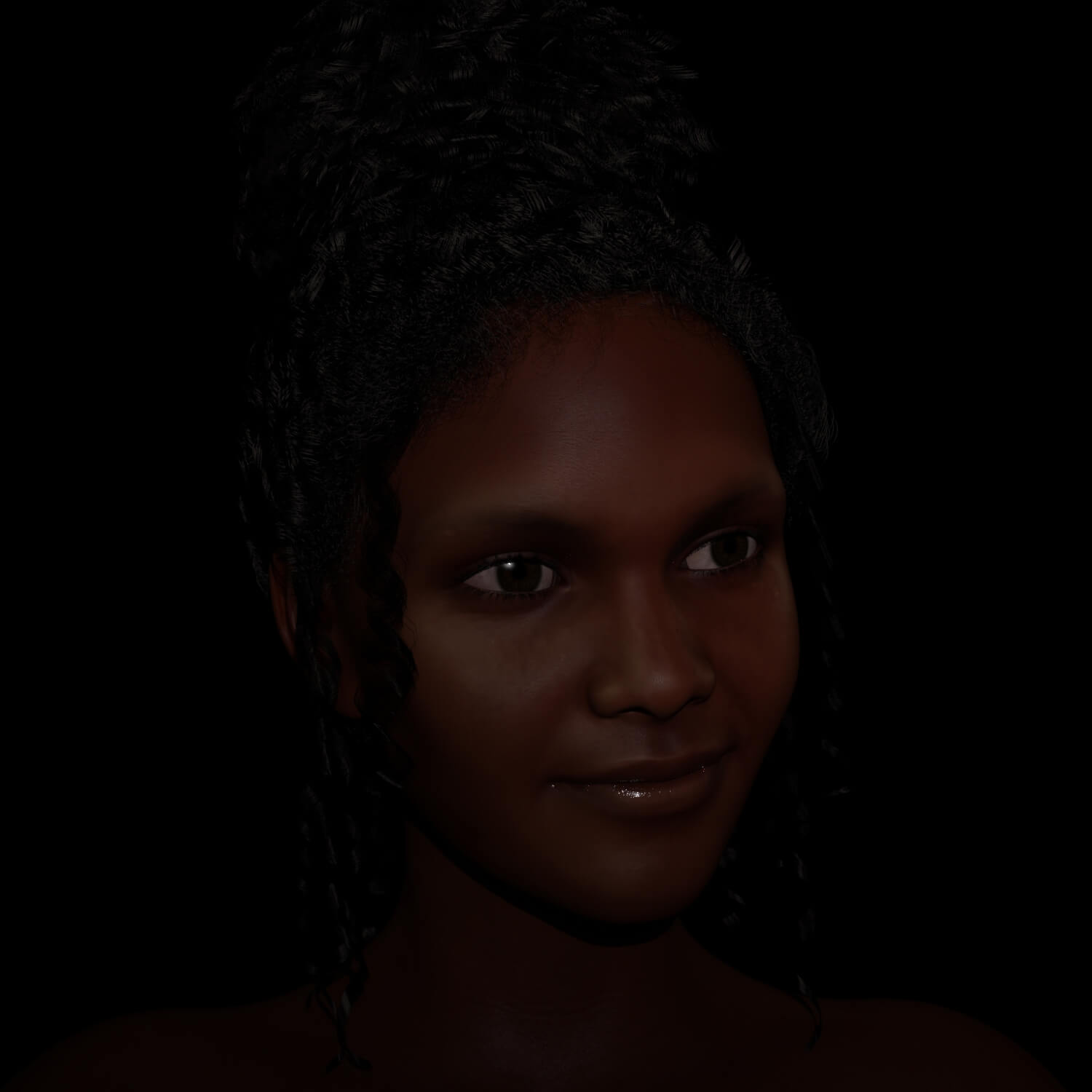 Black Rose 3D Render, Digital Art by artista56