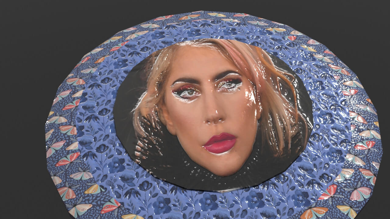 Lady Gaga Frisebee - 3D Model by artlake