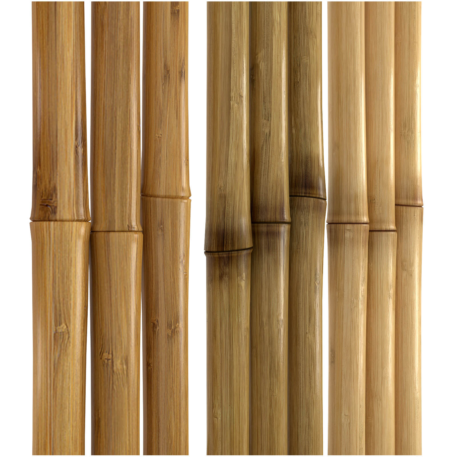3 Realistic Bamboo Materials Set - 3D Model by artpolka