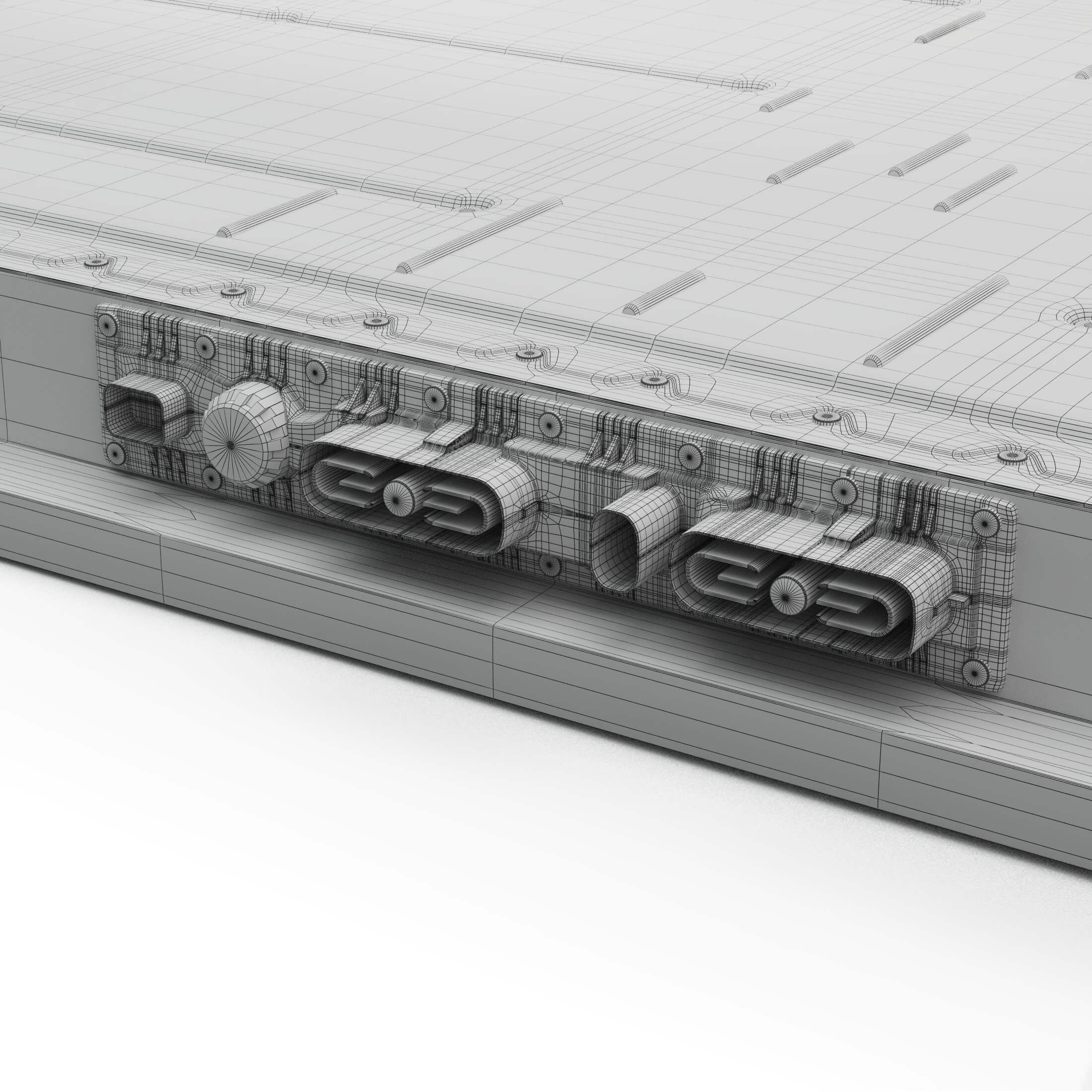 Electric Car Battery - 3D Model by artpolka