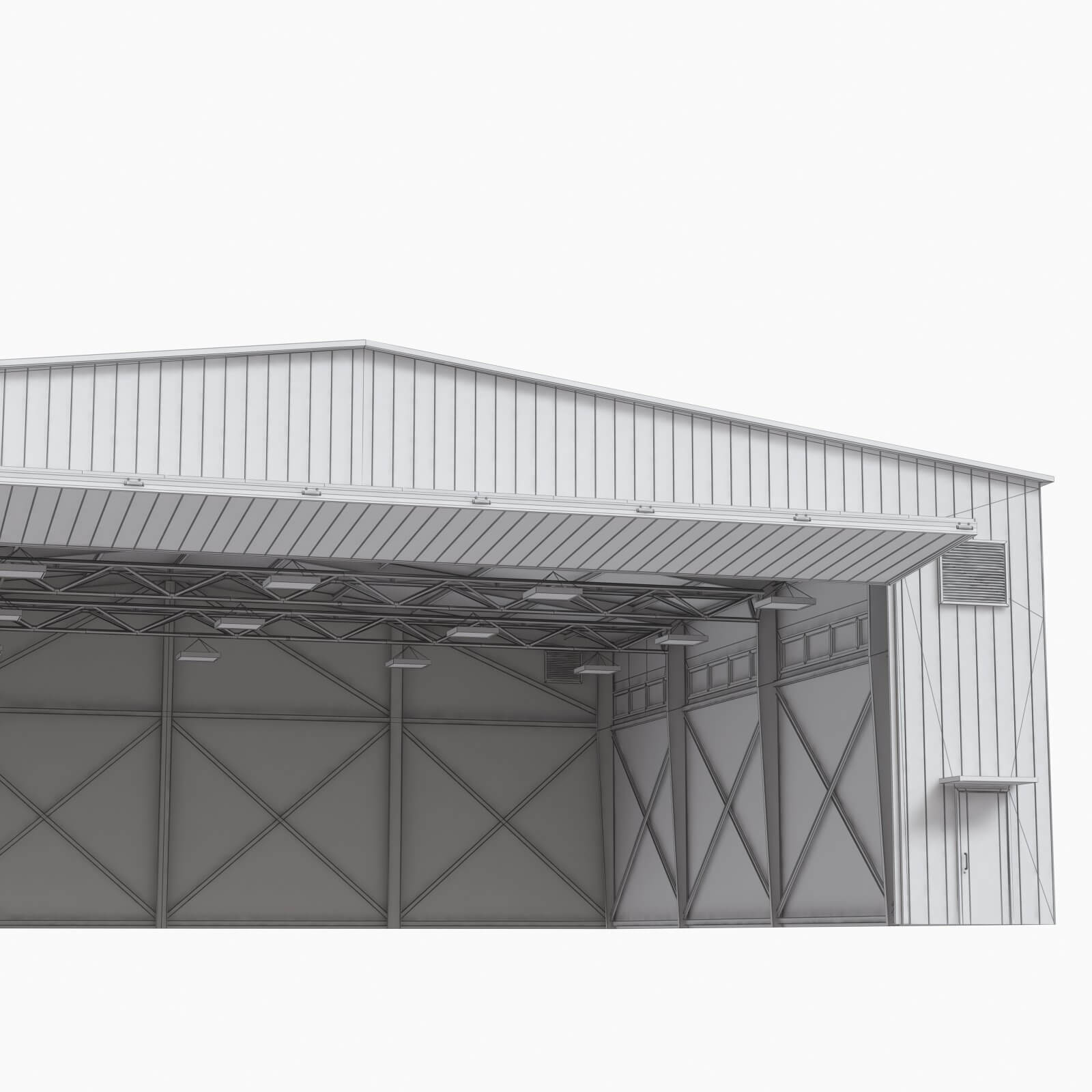 Aircraft Hangar - 3D Model by artpolka