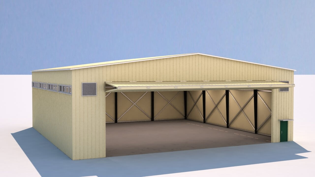 Aircraft Hangar - 3D Model by artpolka