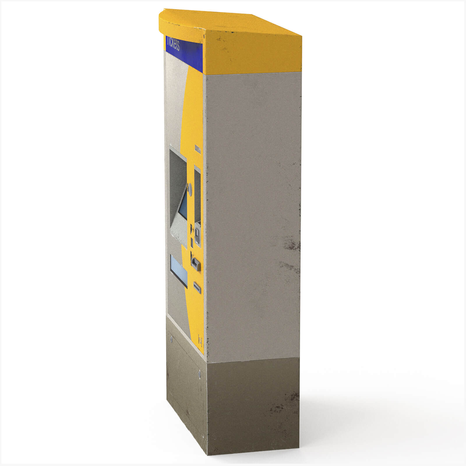 Biletomat Ticket Validation Card Payment Machine Aged - 3D Model by ...