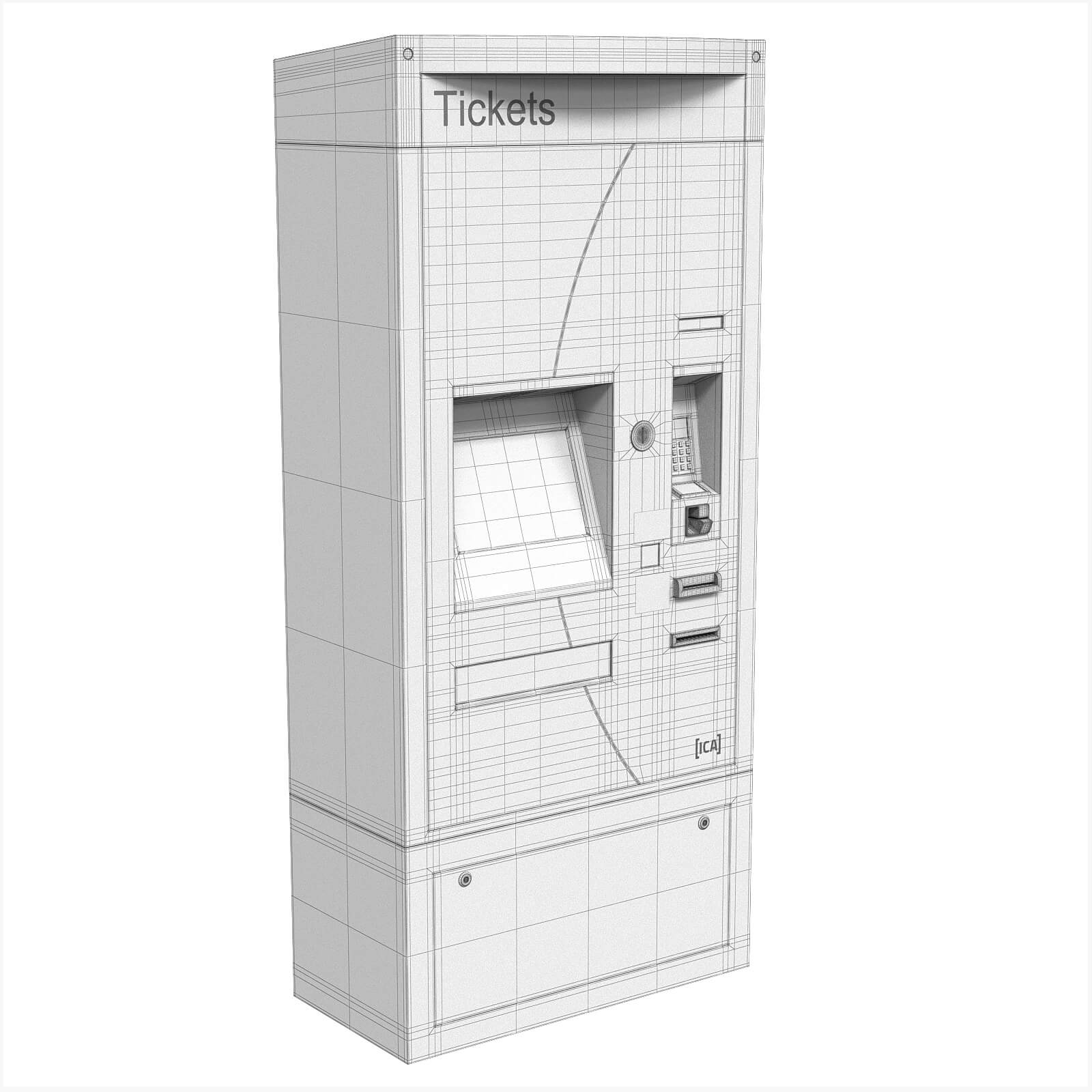 Biletomat Ticket Validation Card Payment Machine Aged - 3D Model by ...