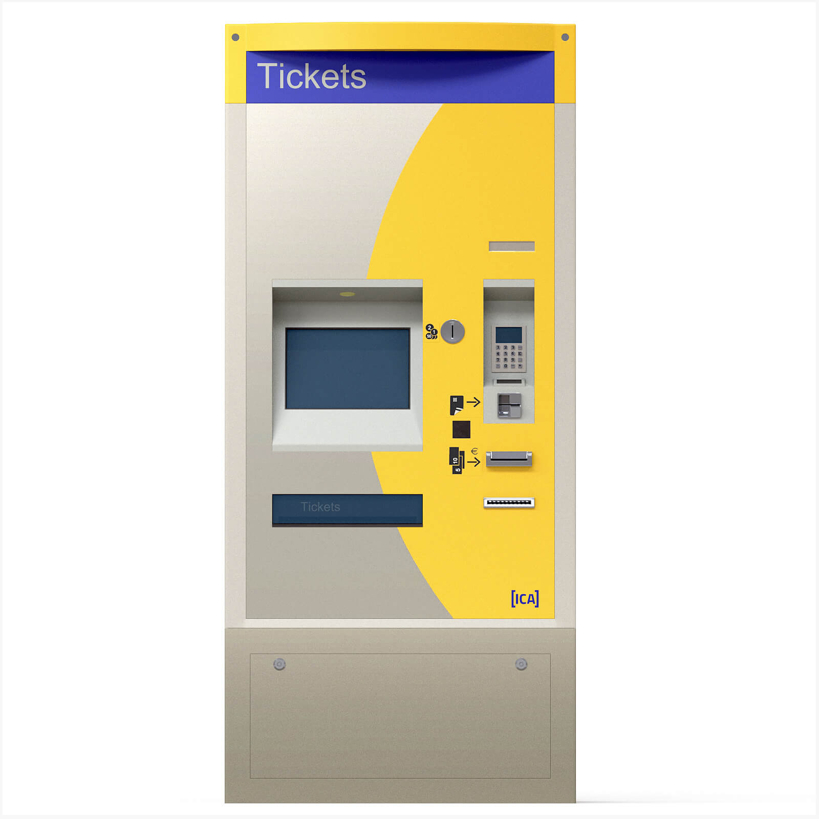 Biletomat Ticket Validation Card Payment Machine - 3D Model by artpolka