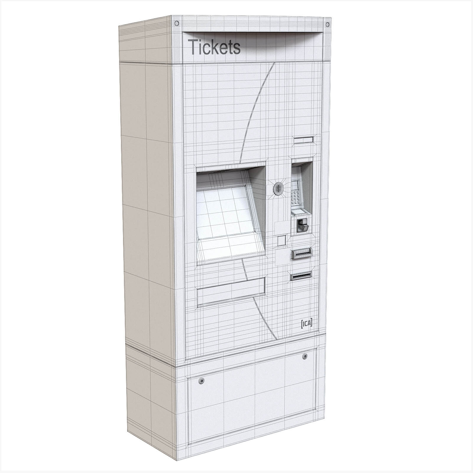 Biletomat Ticket Validation Card Payment Machine - 3D Model by artpolka