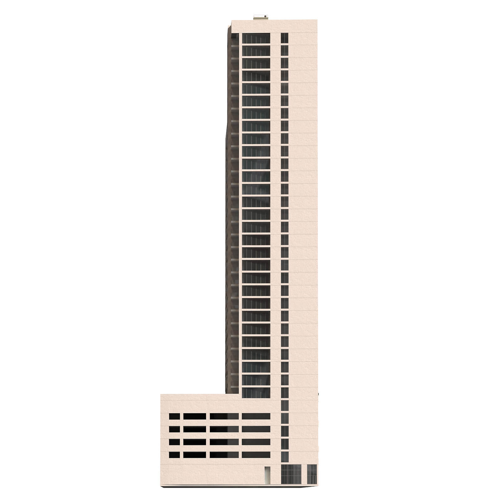 Bloom Heights Tower in Jumeirah Village Circle Dubai - 3D Model by artpolka