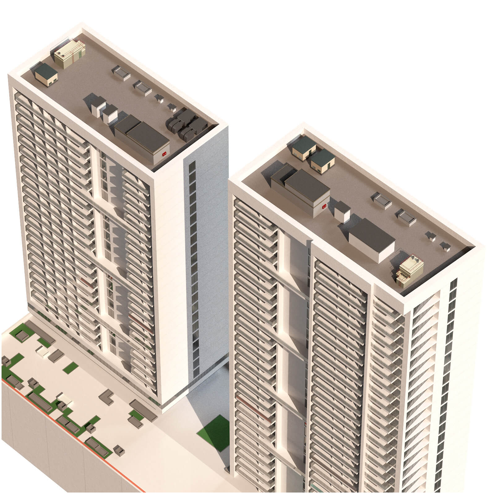 Bloom Heights Tower in Jumeirah Village Circle Dubai - 3D Model by artpolka