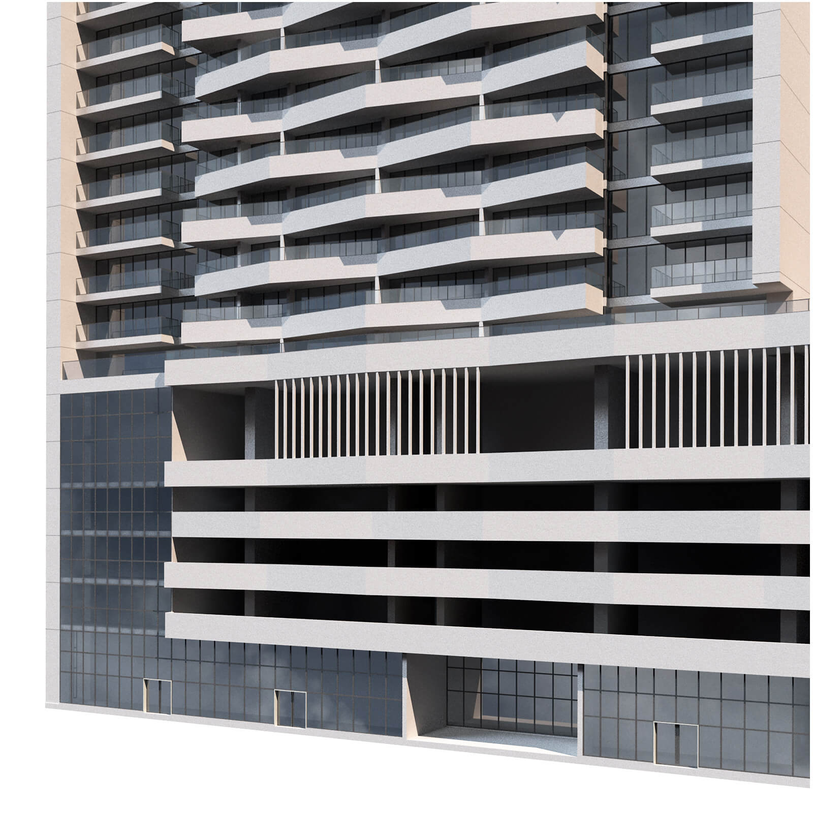 Bloom Heights Tower in Jumeirah Village Circle Dubai - 3D Model by artpolka