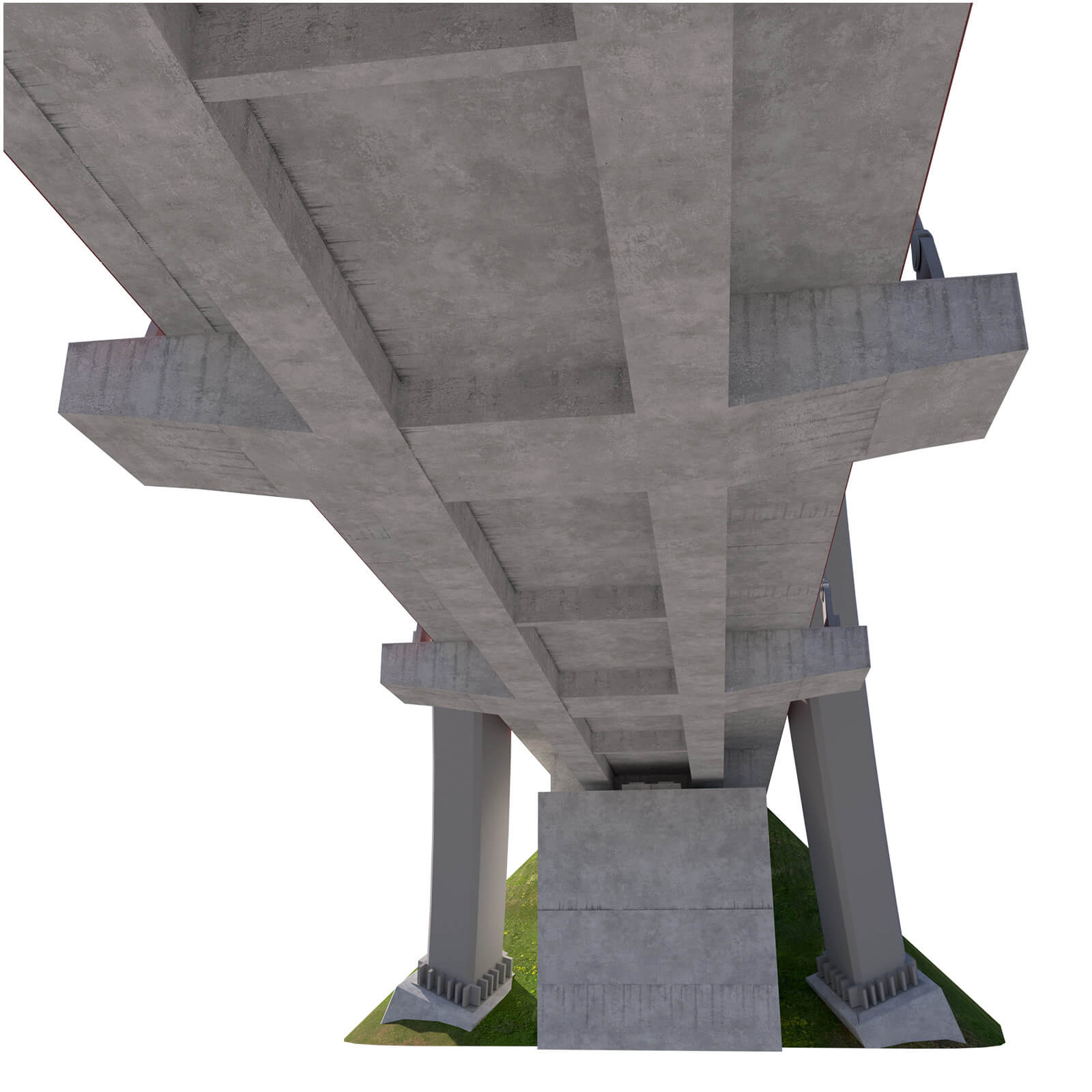 Cable-Stayed Suspension Bridge With Arch Structure 3D Model by artpolka