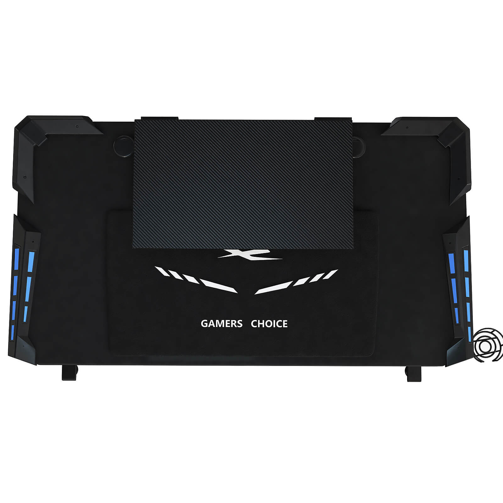 Computer Gaming Desk Langholm With Led Black - 3D Model by artpolka