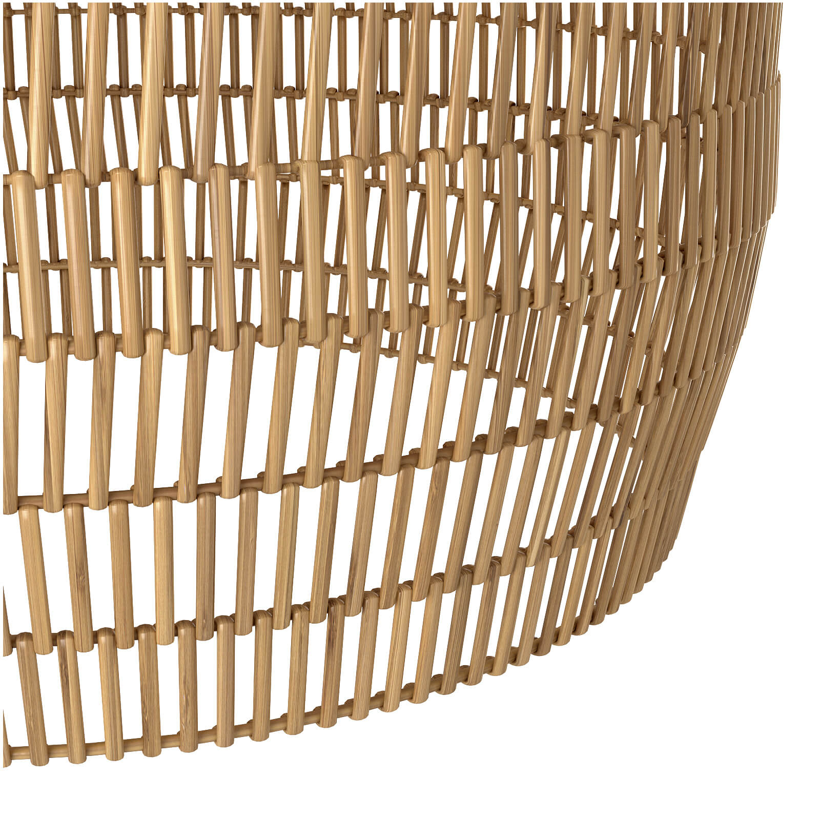 Couleur Locale Namar Roped Rattan Spherical Lamp - Free 3D Model by ...