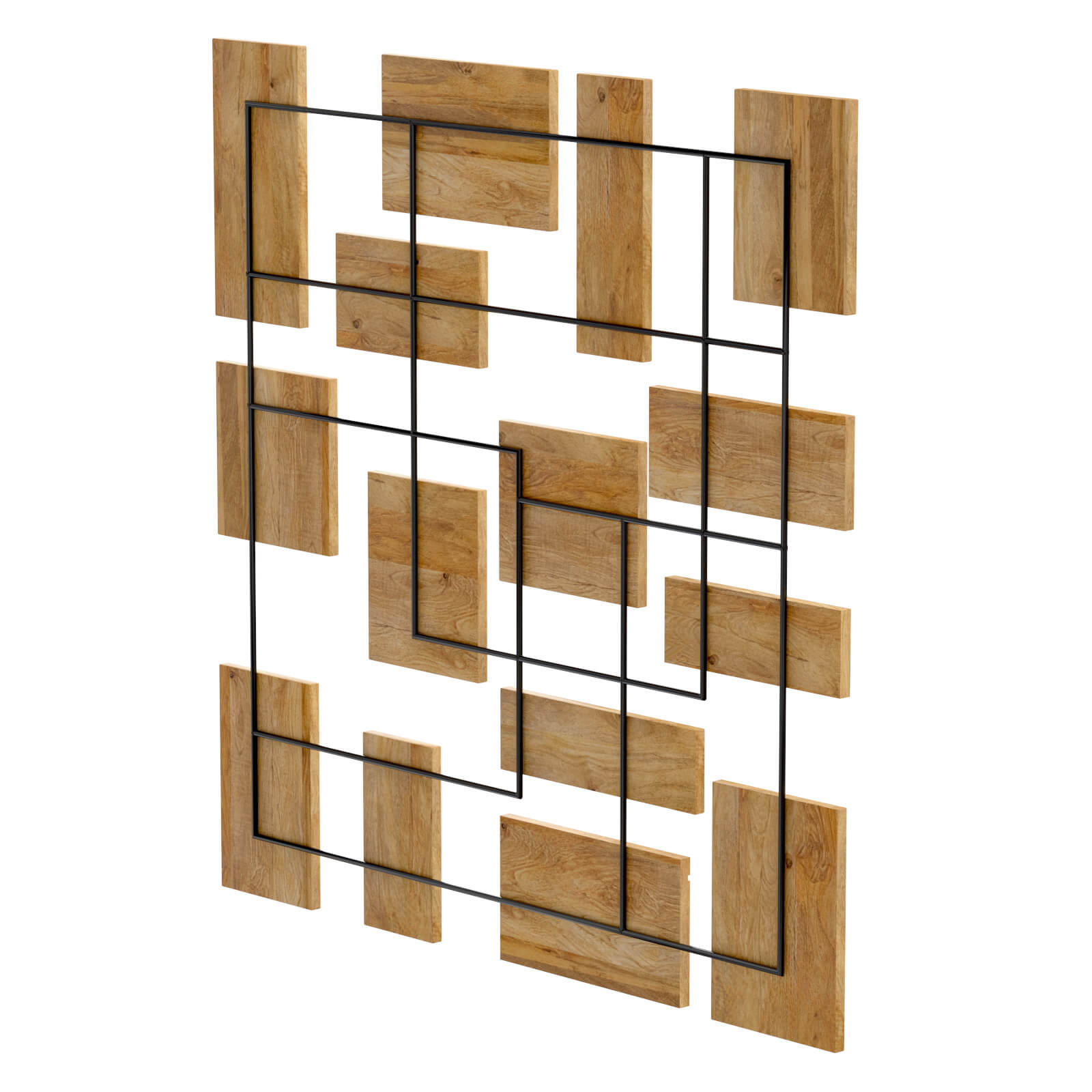 Decorative Wall Panel With Mango Wooden Elements - 3D Model by artpolka