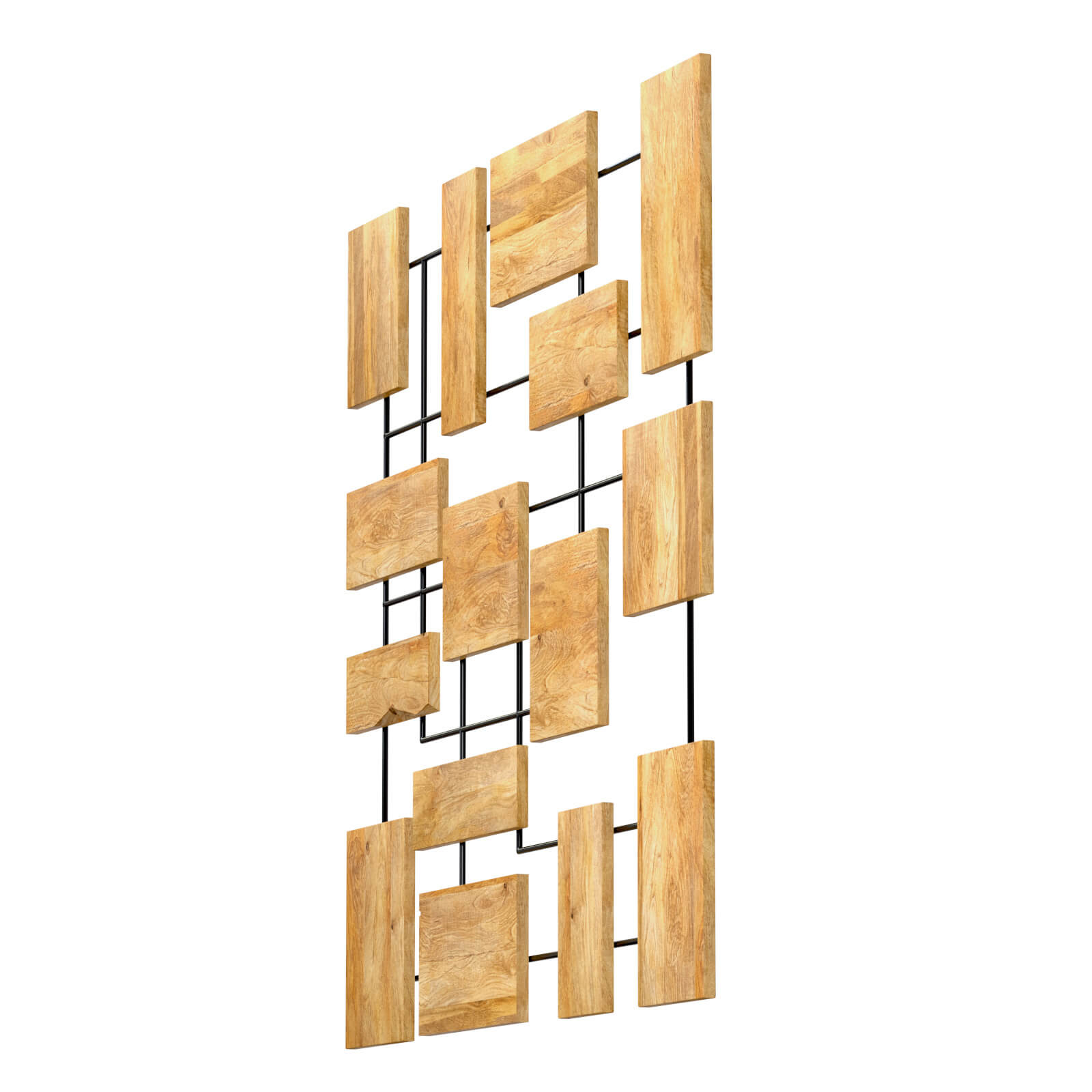 Decorative Wall Panel With Mango Wooden Elements - 3D Model by artpolka